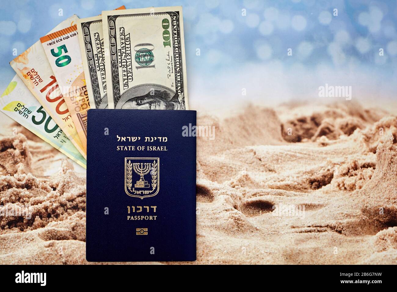 Israeli citizen international passport hundred dollar bills euro and ...