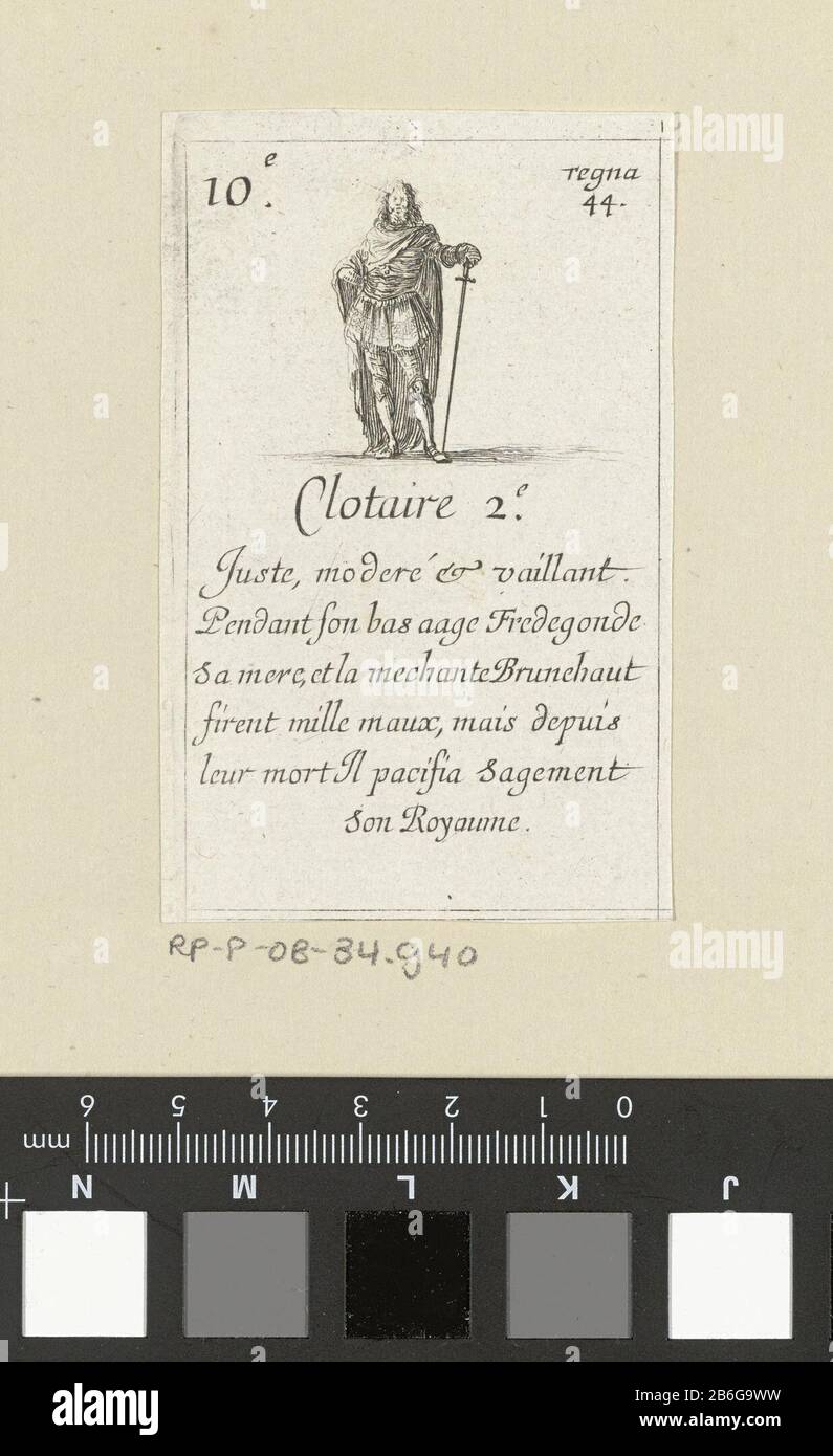 Chlothar II Clotaire 2nd Card Game with rulers of France (series title ...