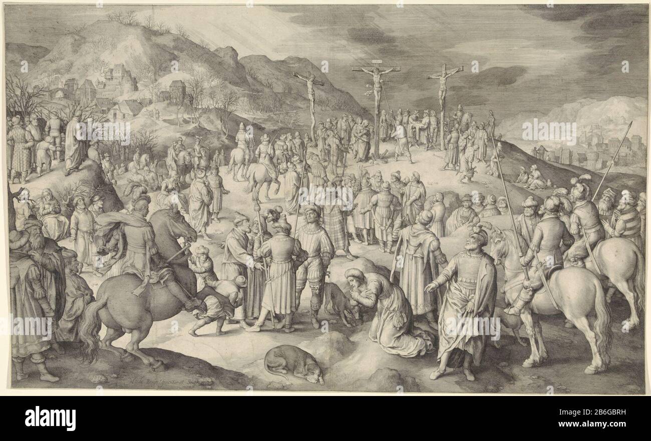 Christ on the cross between the two thieves hi-res stock photography ...