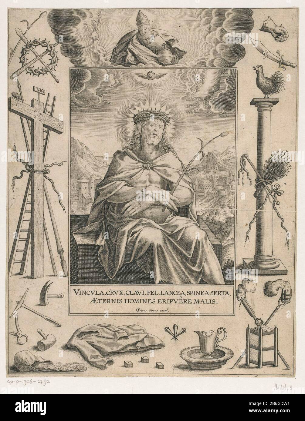 Christ as Man of Sorrows Ecce Gay Christ with crown of thorns, reed ...