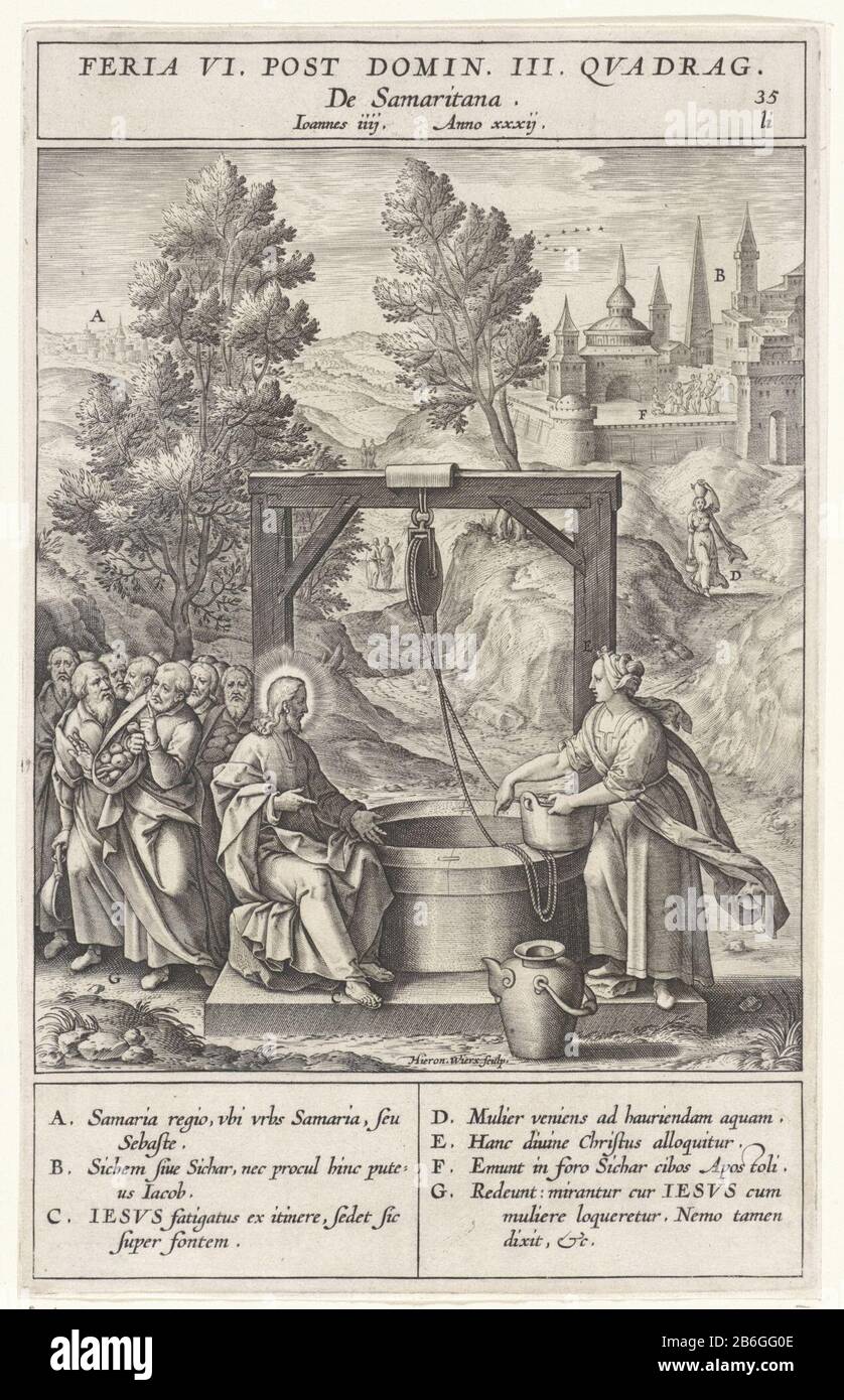 Christ and the Samaritan woman at the well Feria VI Post Domin III ...
