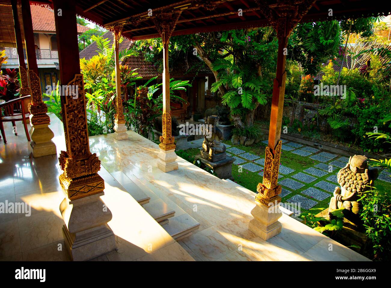 Traditional Balinese Decorative Architecture - Indonesia Stock Photo ...