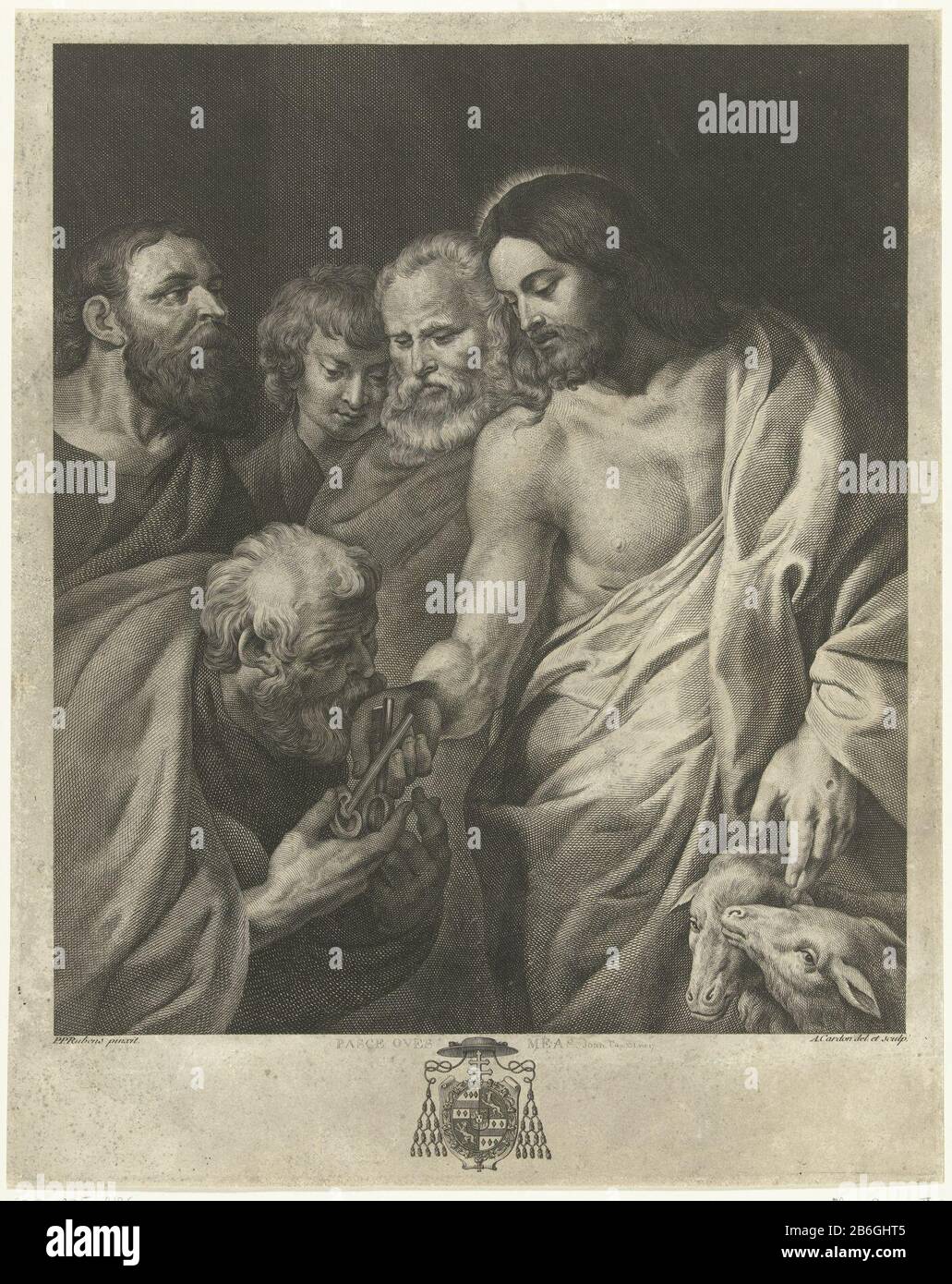 Christ gives Peter the keys Christ Peter hands over the keys to the ...