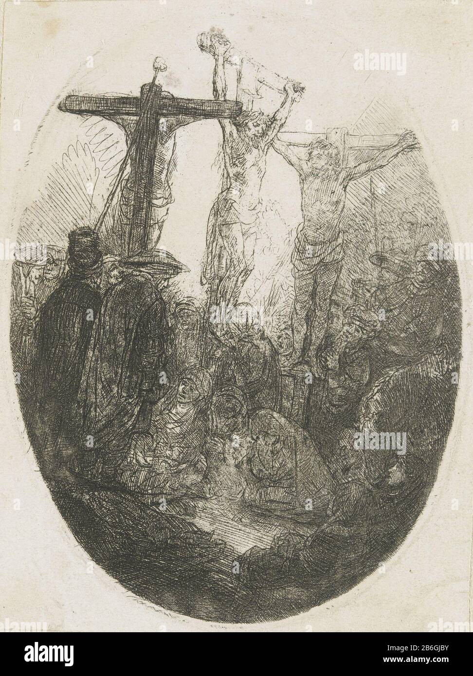 Christ on the cross between the two thieves hi-res stock photography ...