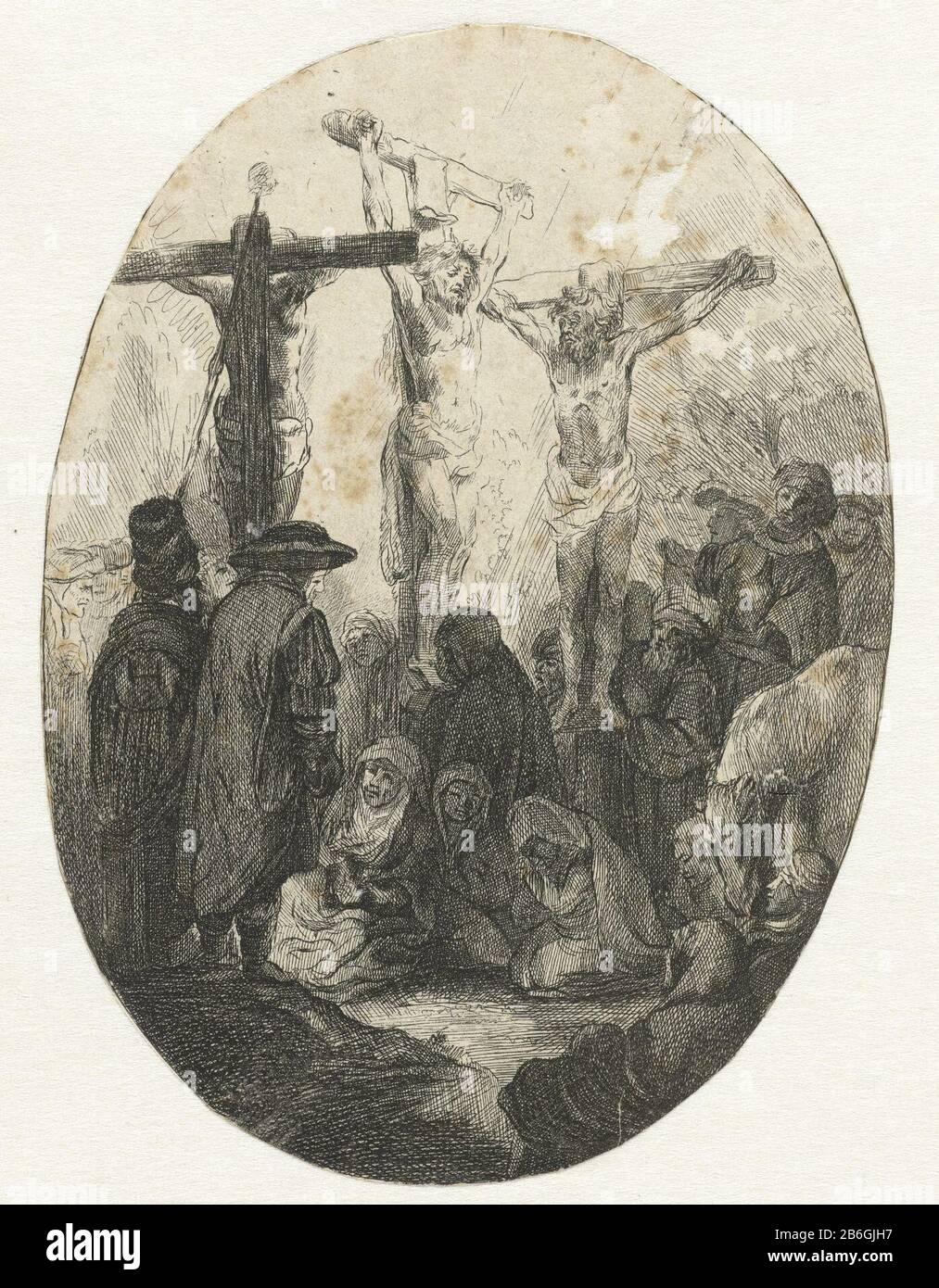 Christ on the cross between the two thieves hi-res stock photography and images - Alamy