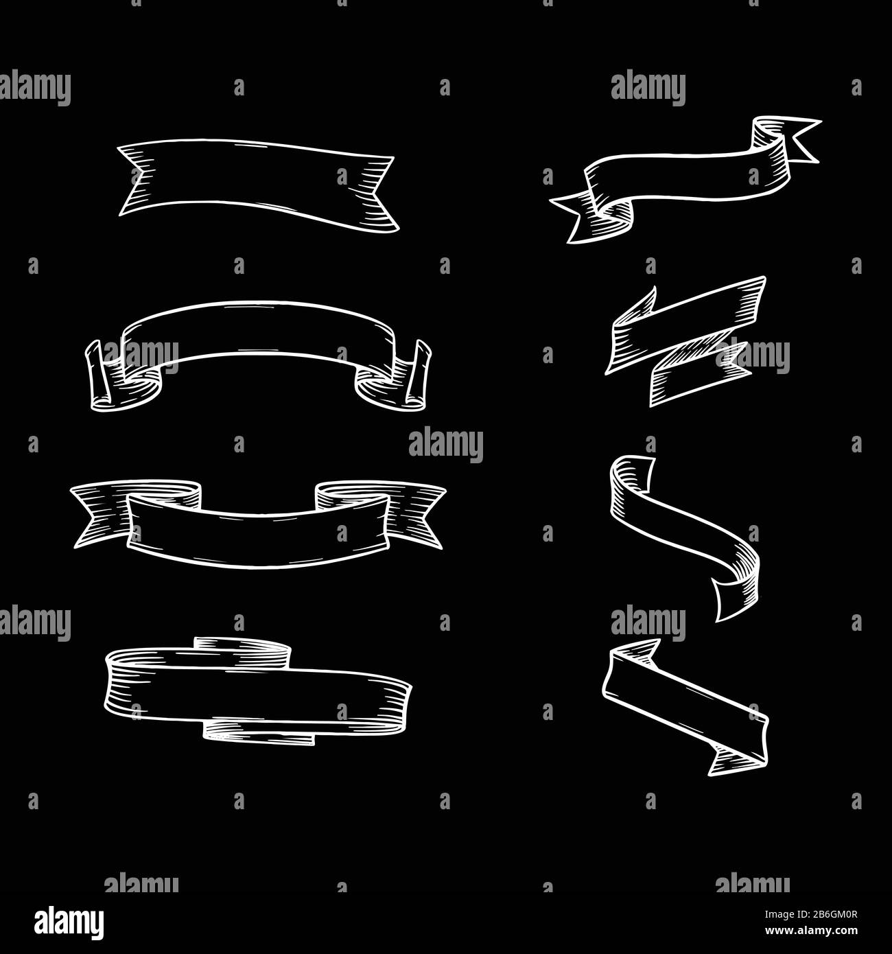 Curled ribbon Stock Vector Images - Alamy