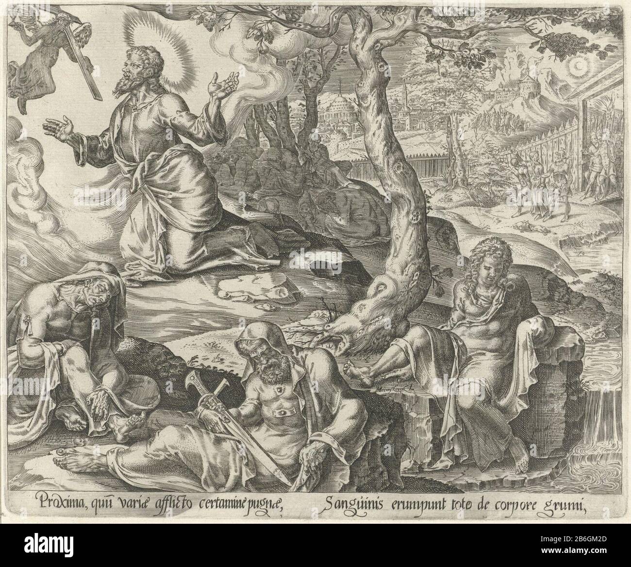 Christ in the Garden of Gethsemane Seven bleeding Christ (series title ...