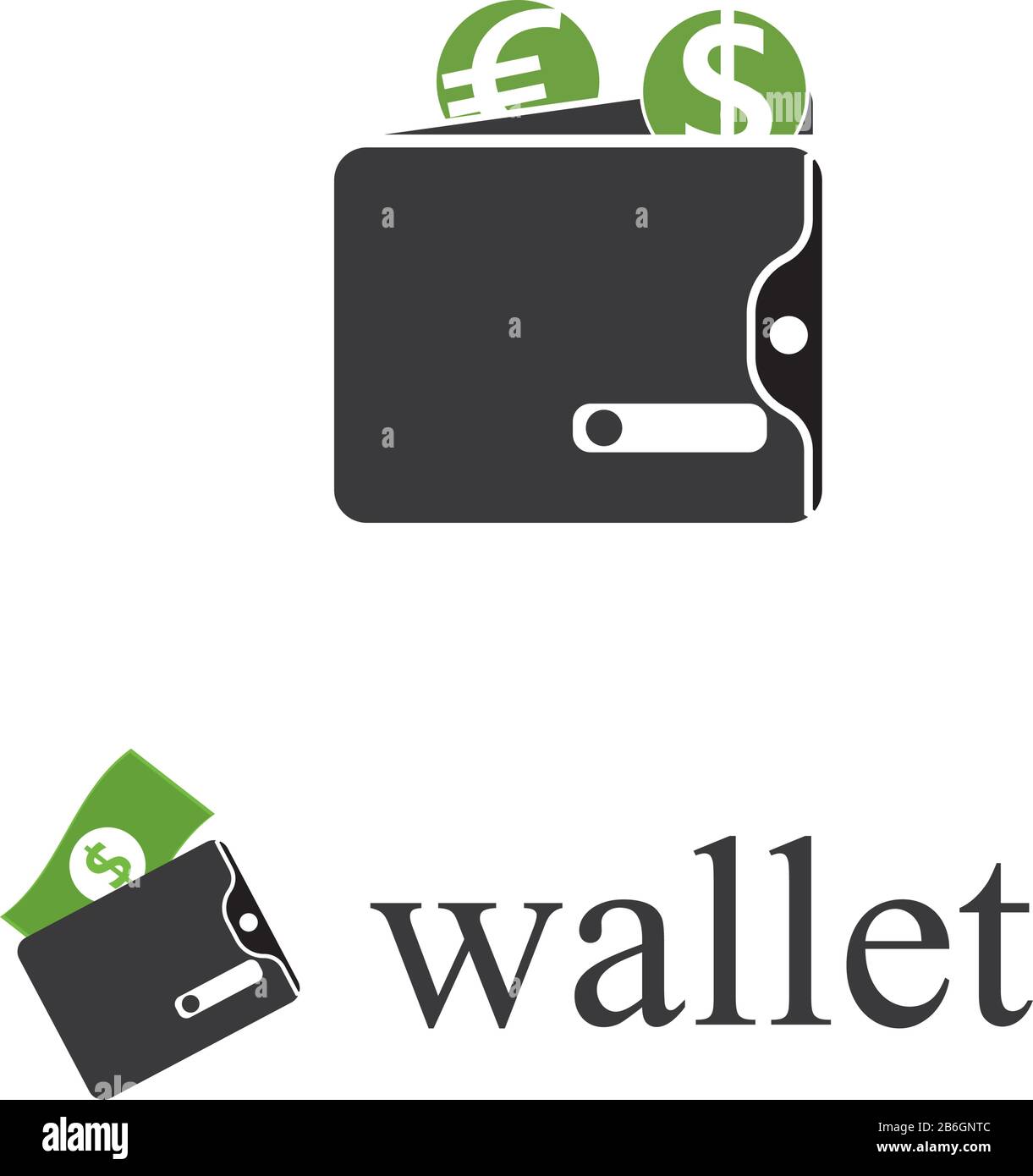 wallet logo icon vector template Stock Vector Image & Art - Alamy
