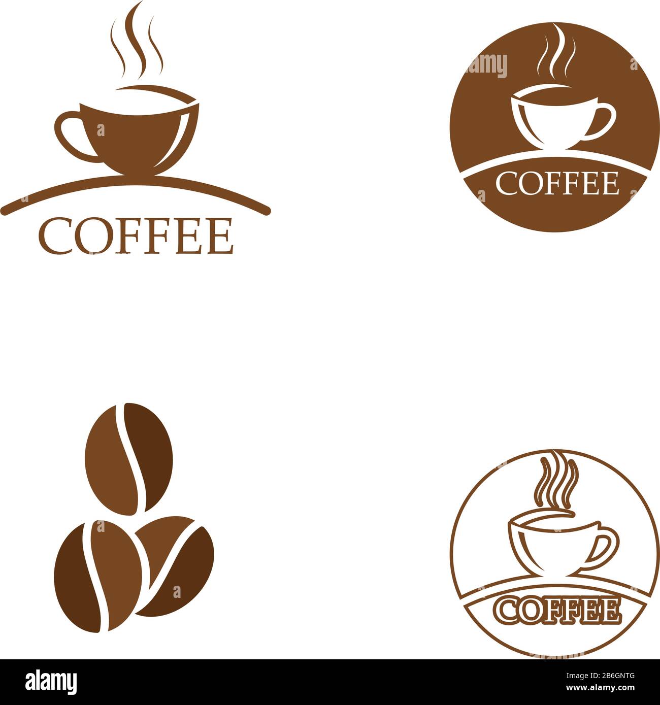 Coffee shop Logo Template vector image Stock Vector Image & Art - Alamy