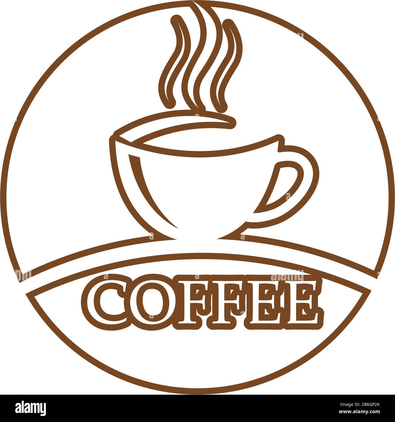 Coffee shop Logo Template vector image Stock Vector Image & Art - Alamy