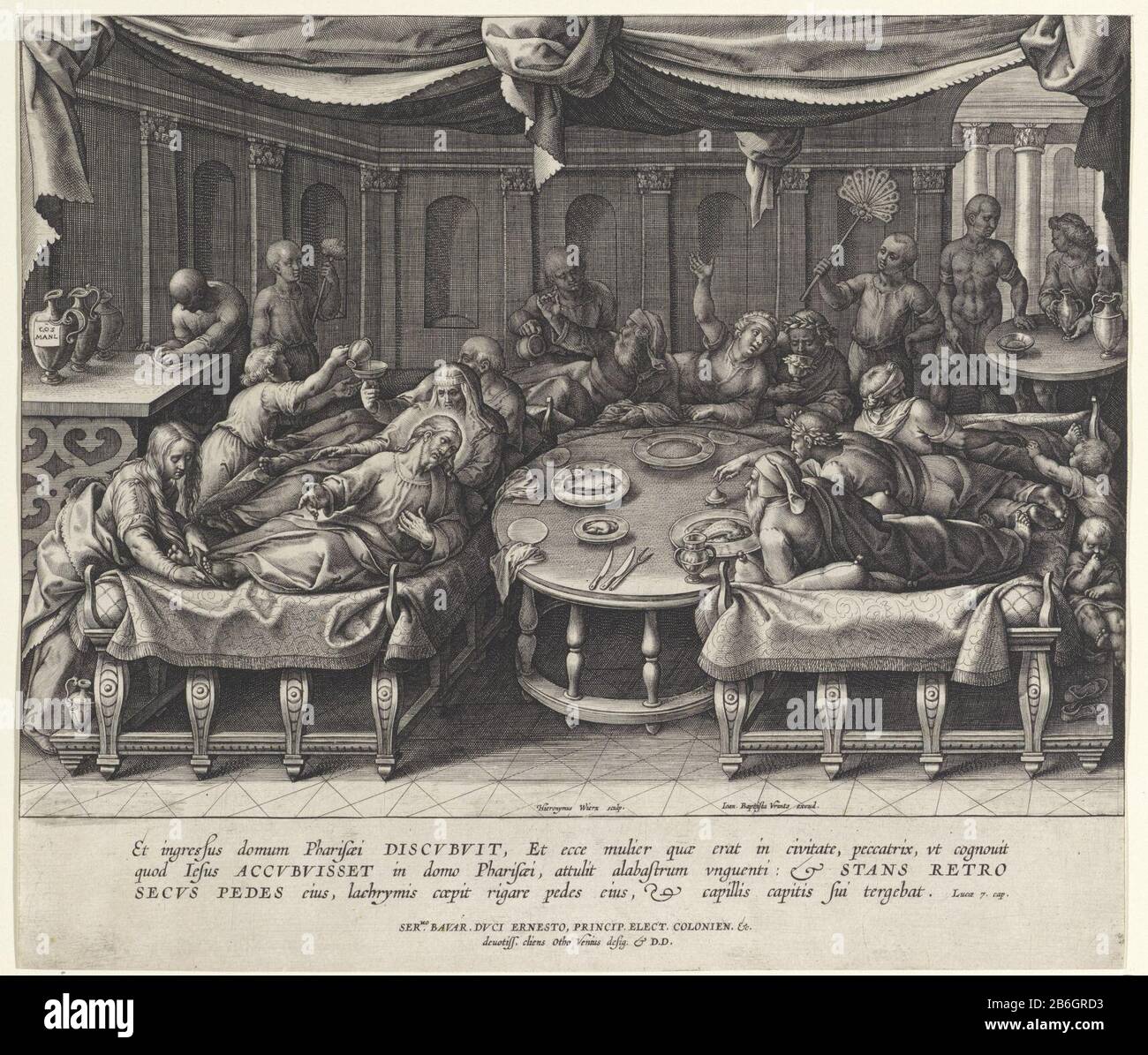 Christ guest in the house of Simon the Pharisee. He is at the table ...