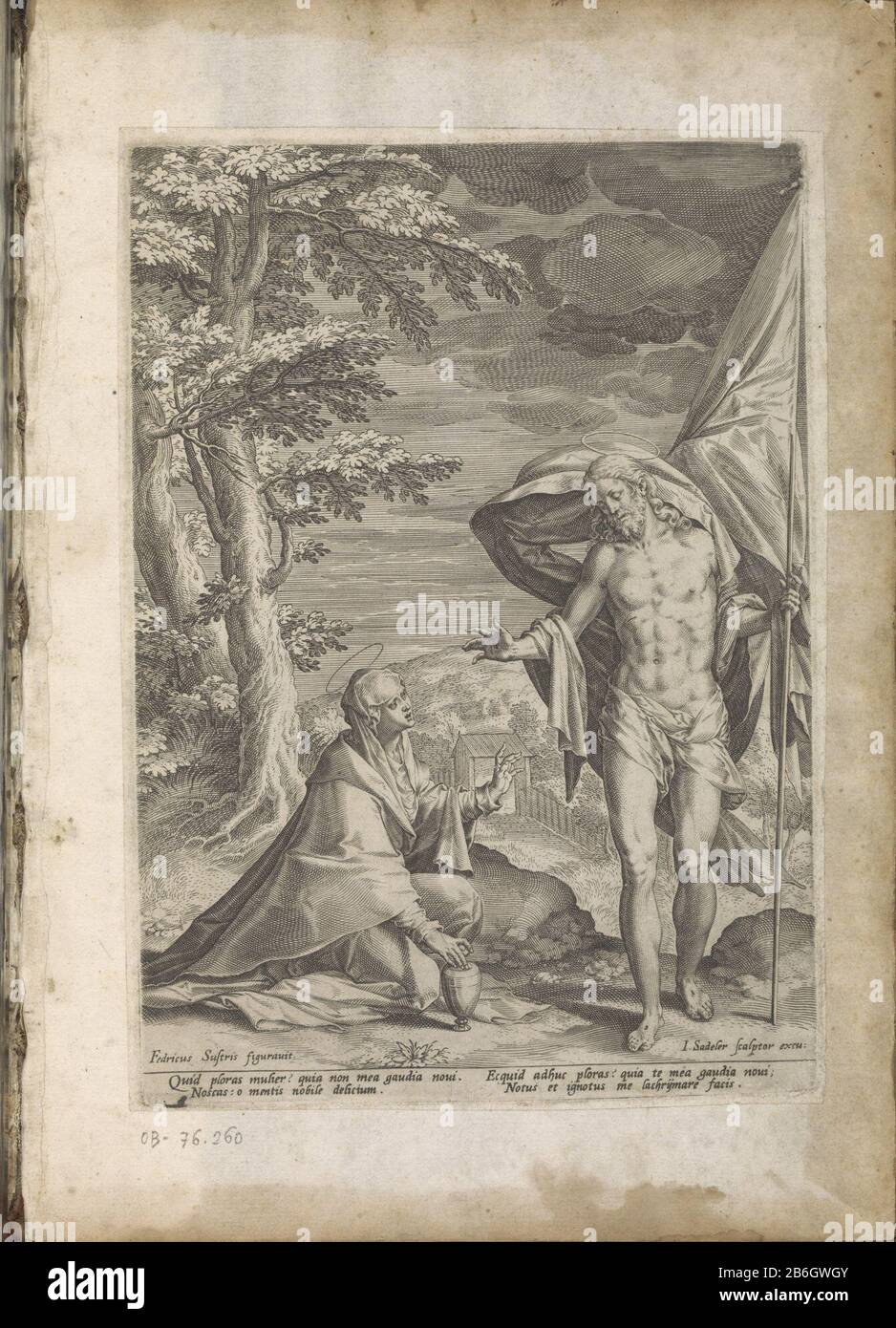 Christ appears to Mary Magdalene The Risen Christ appears to Mary Magdalene. In his hand a ...
