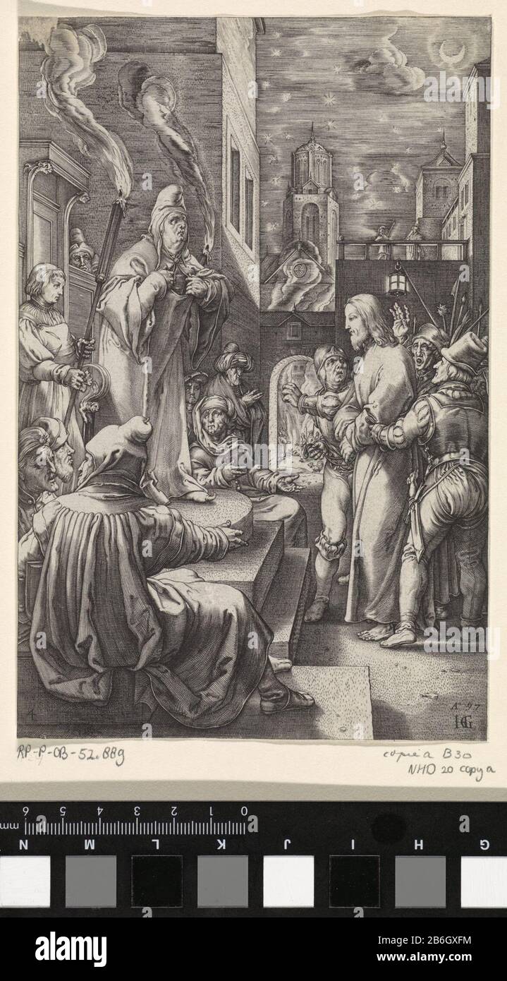 Christ Caiaphas The Passion (serietitel) Christus wordt voorgeleid aan ...