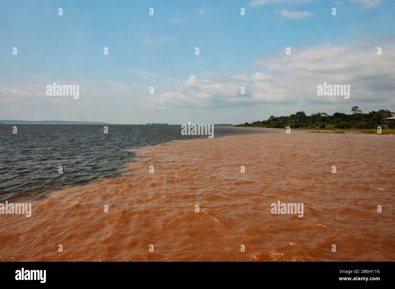 Two Rivers Meet But Dont Mix