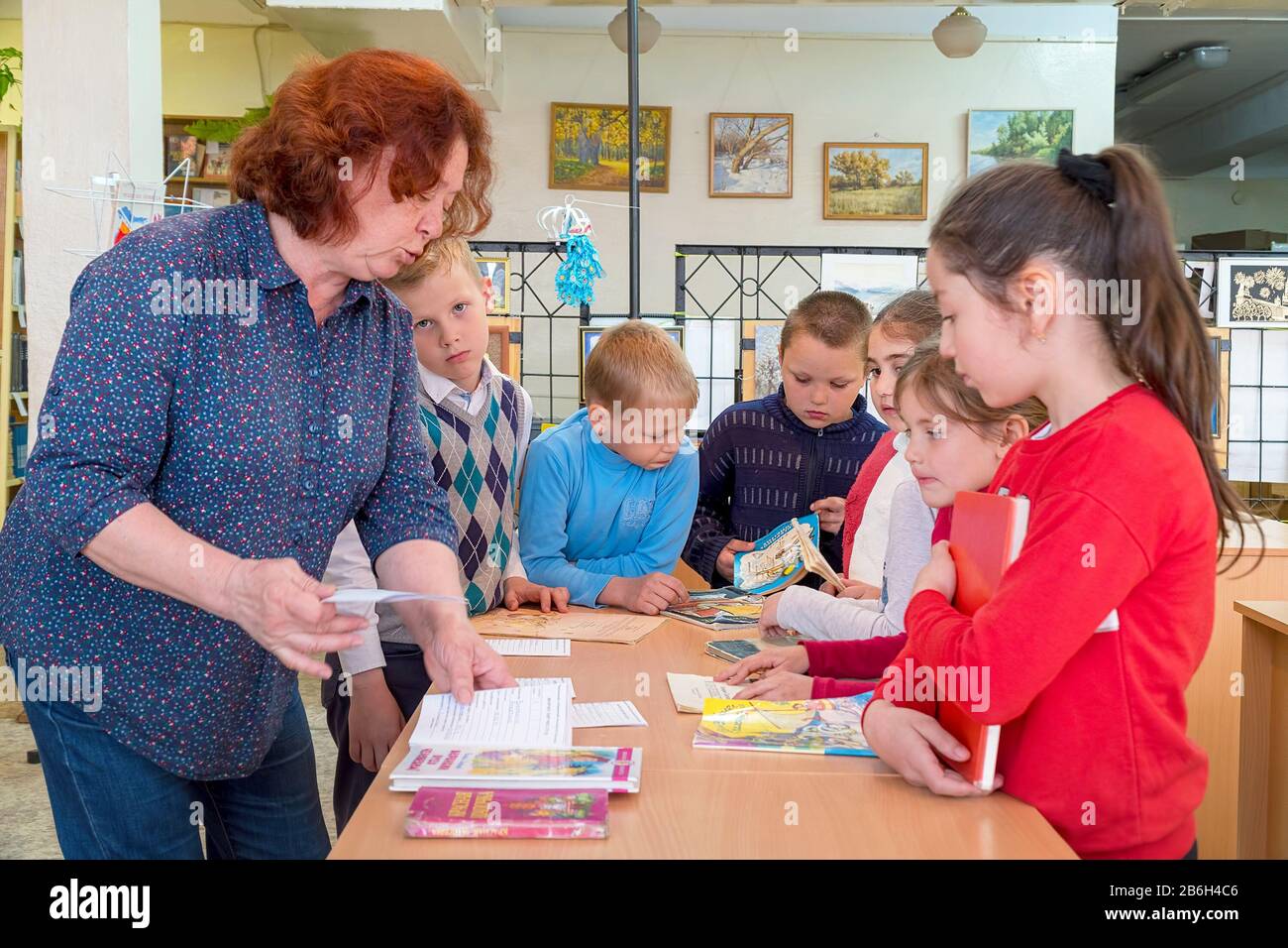 Literacy russia children hi-res stock photography and images - Alamy