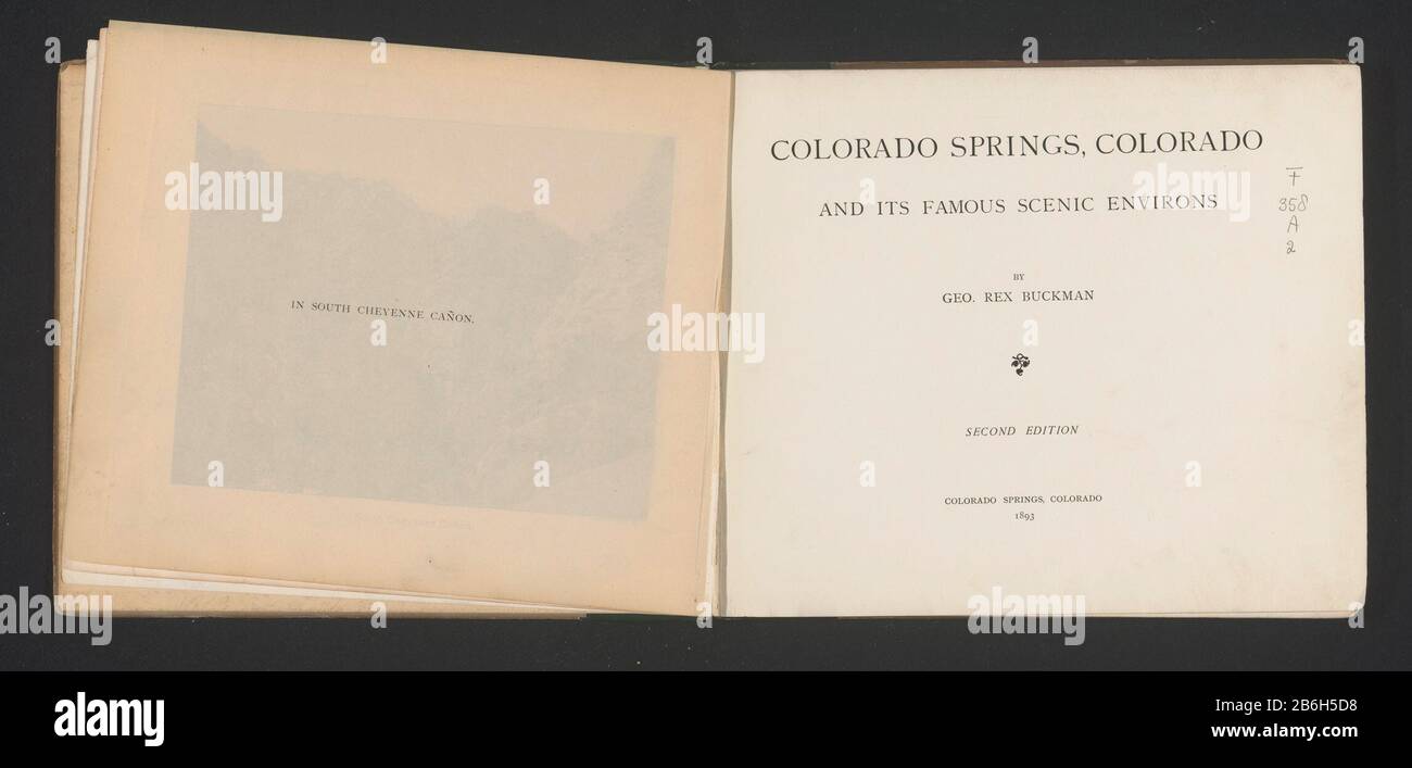 Colorado Springs, Colorado and its famous scenic environs (titel op ...
