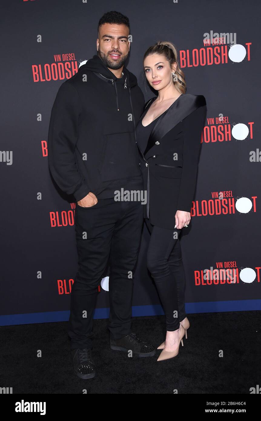 March 10, 2020, Westwood, California, USA: Kyle Van Noy and Marissa Van ...
