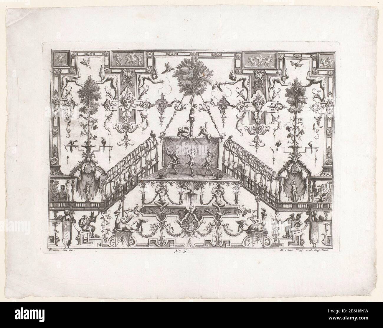 Composition with dancing fools A decorative composition with wicker and ...