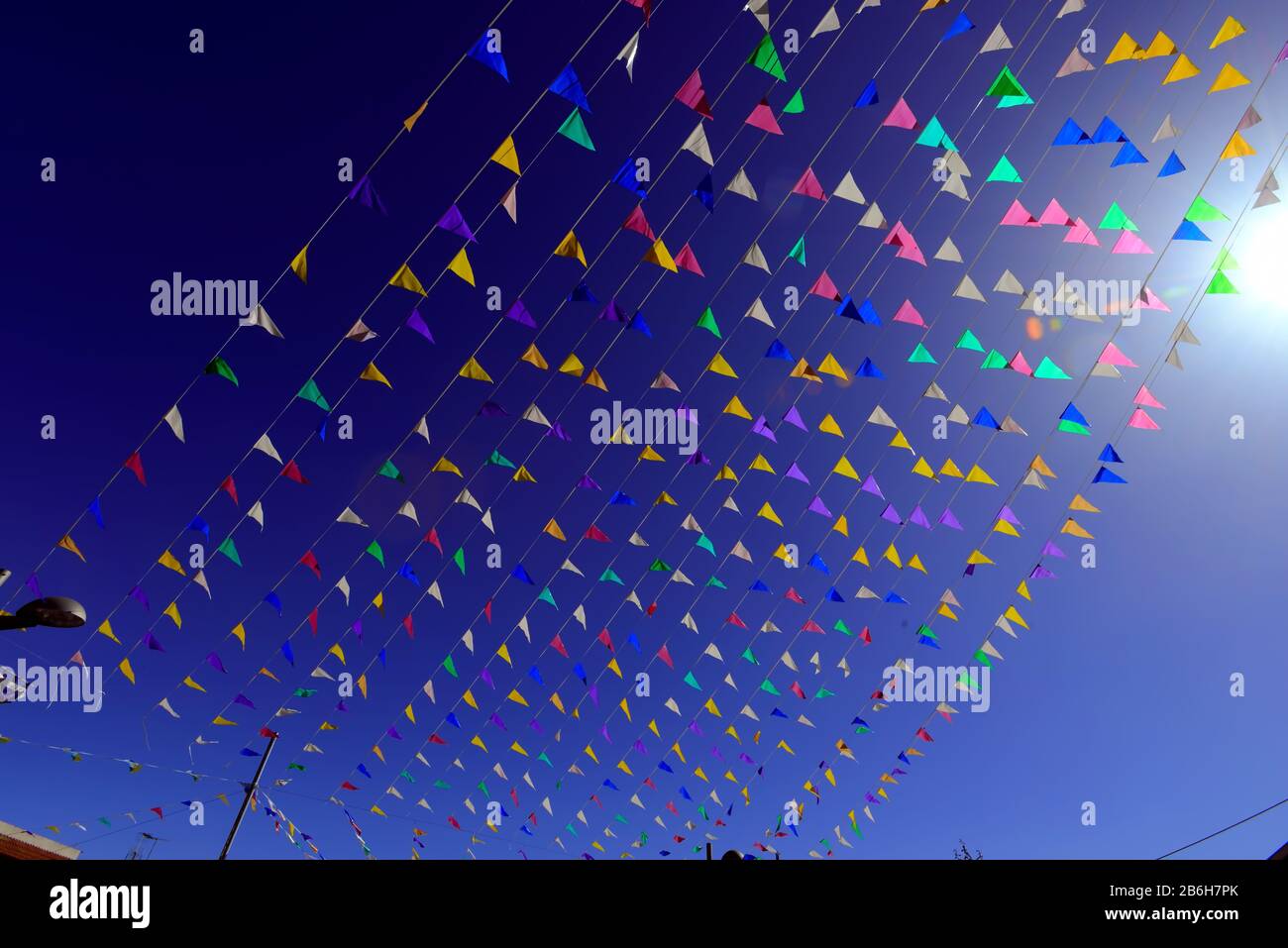 Festival Flags abstract colorful background Stock Photo - Alamy