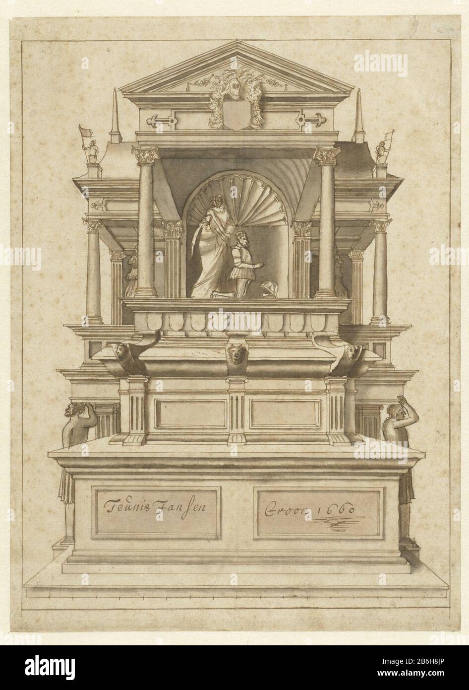 Construction drawing of a tombstone Construction drawing of a ...