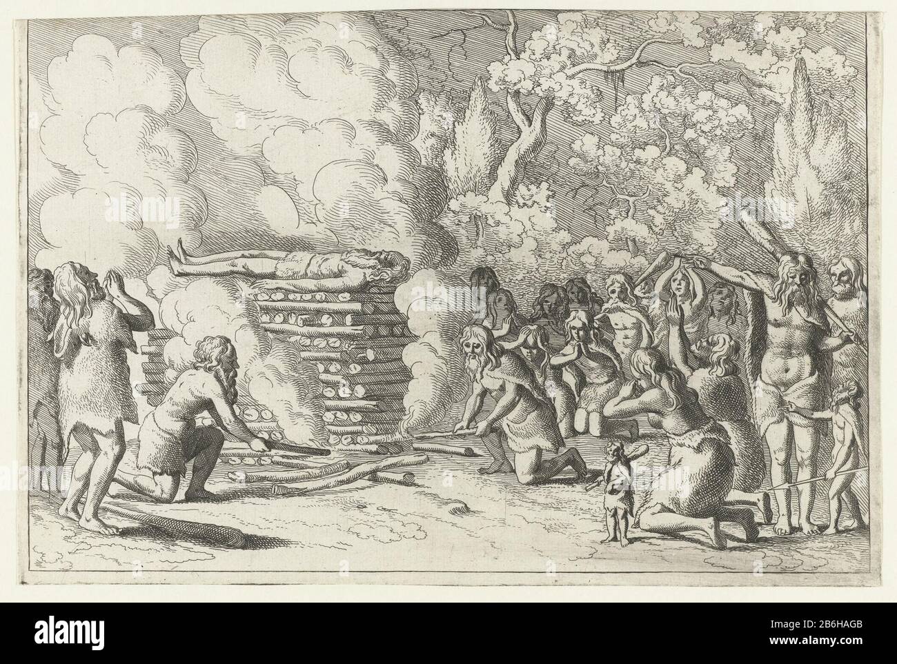 Cremation on a pyre cremation on a pyre. Is part of the eight ...