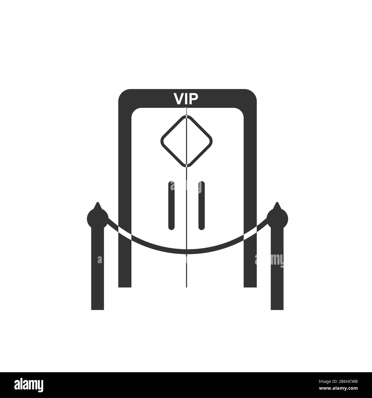 Simple VIP zone icon. Simple flat design for websites and apps Stock ...