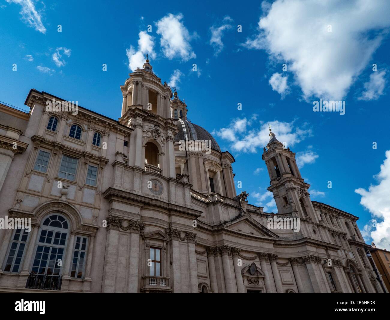 Rome, Italy, March 2020: Piazza Navona. Famous square in Rome Stock ...