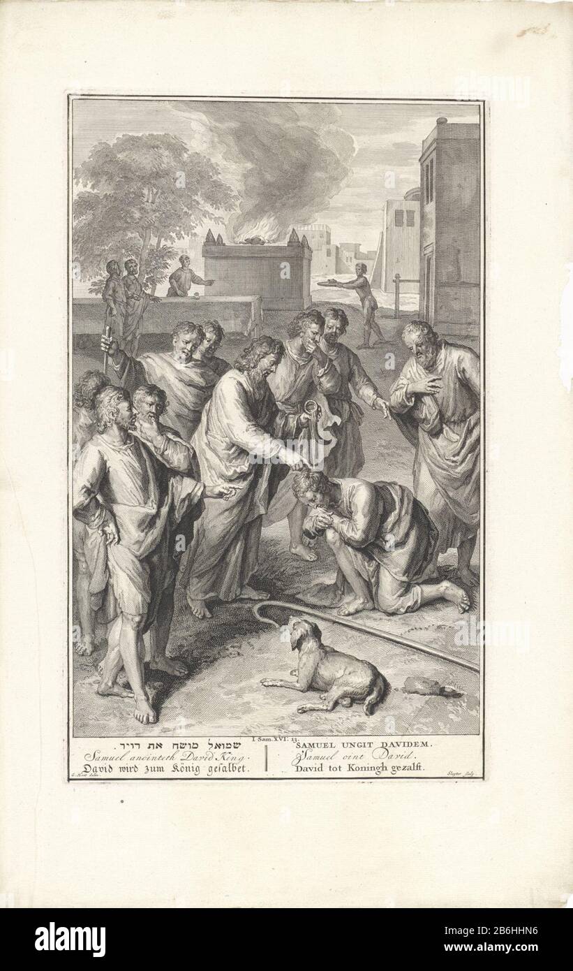 David anointed king Under the watchful eye of his father and brothers ...