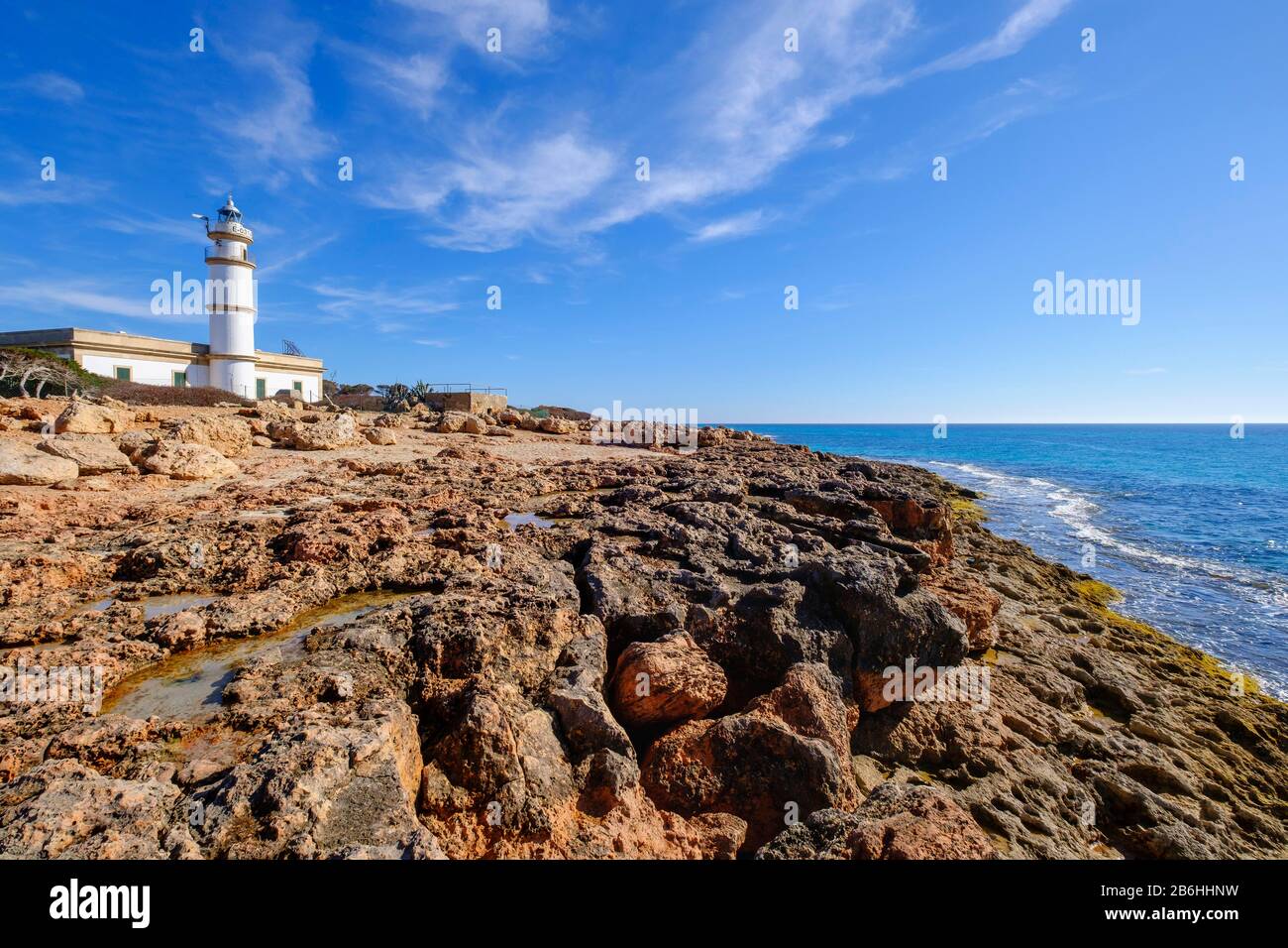 Lighthouse ses salines cap salines hi-res stock photography and images ...