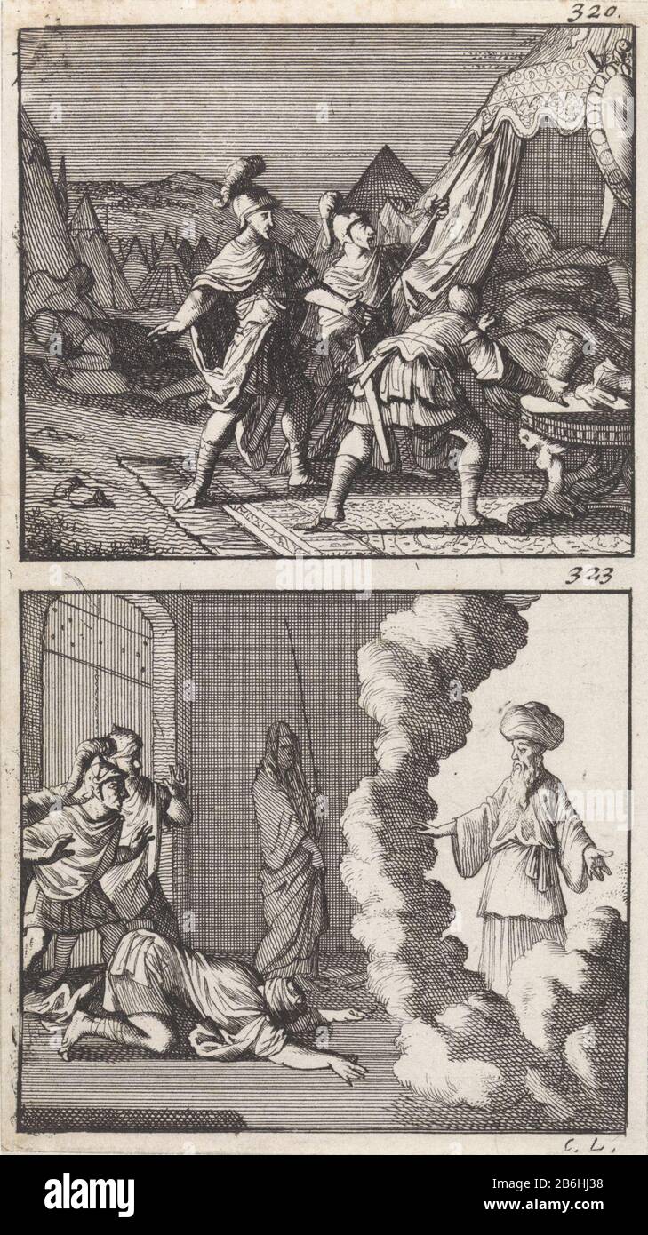 David, accompanied by Abisai and Ahimelech, Saul finds sleeping in his ...