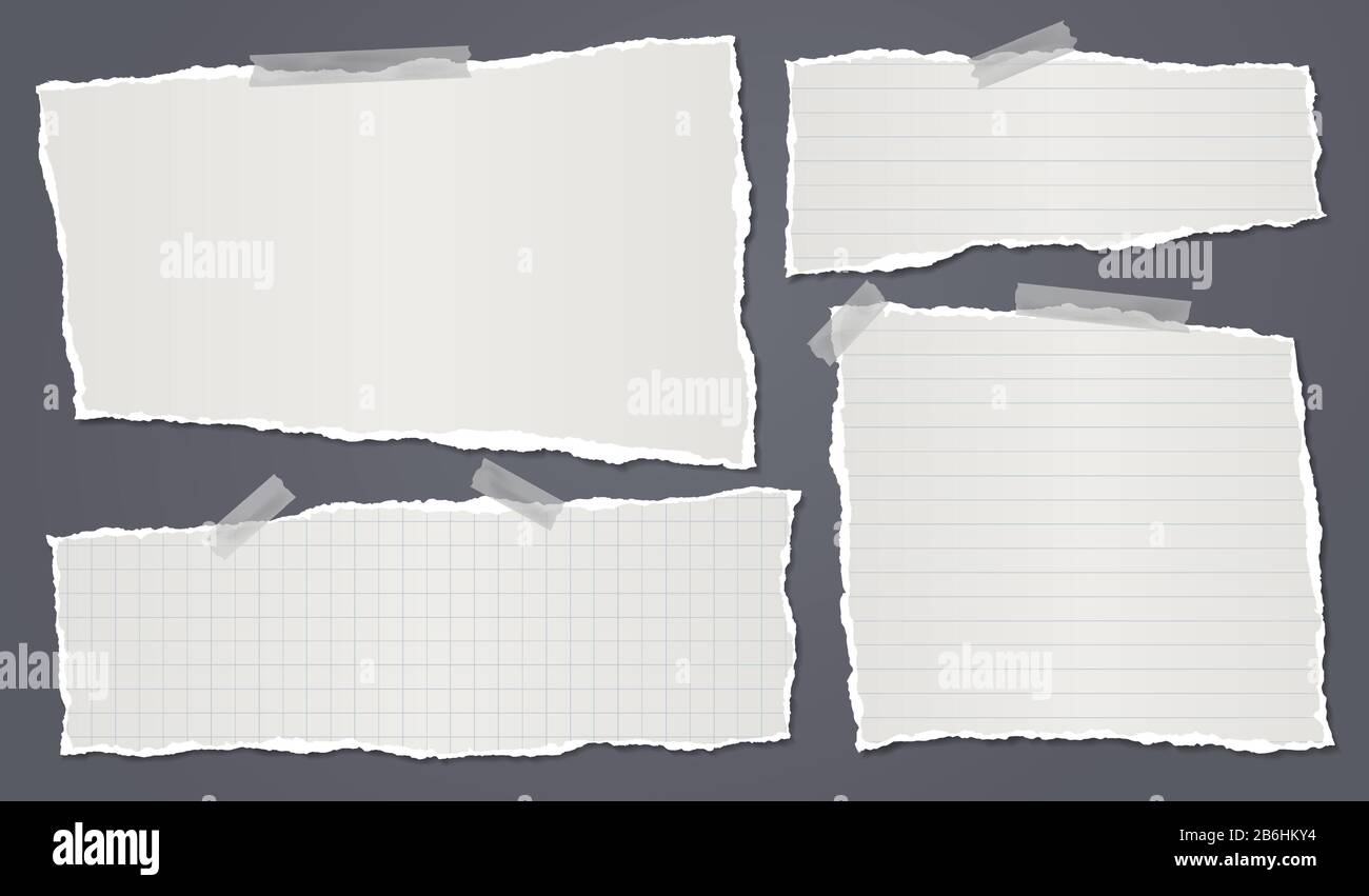 Ripped Piece Of Notebook Paper