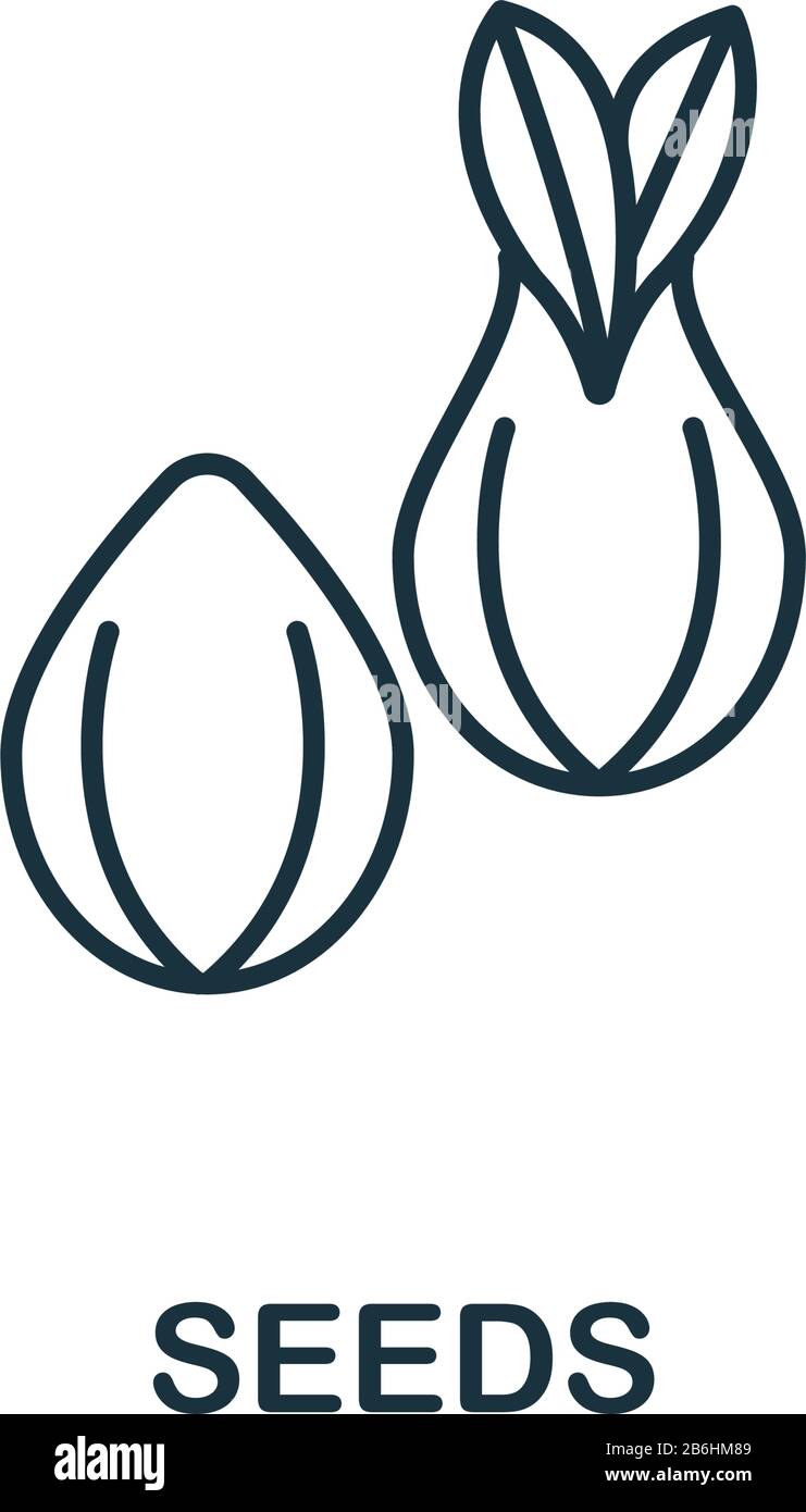 Seeds icon from garden collection. Simple line Seeds icon for templates ...