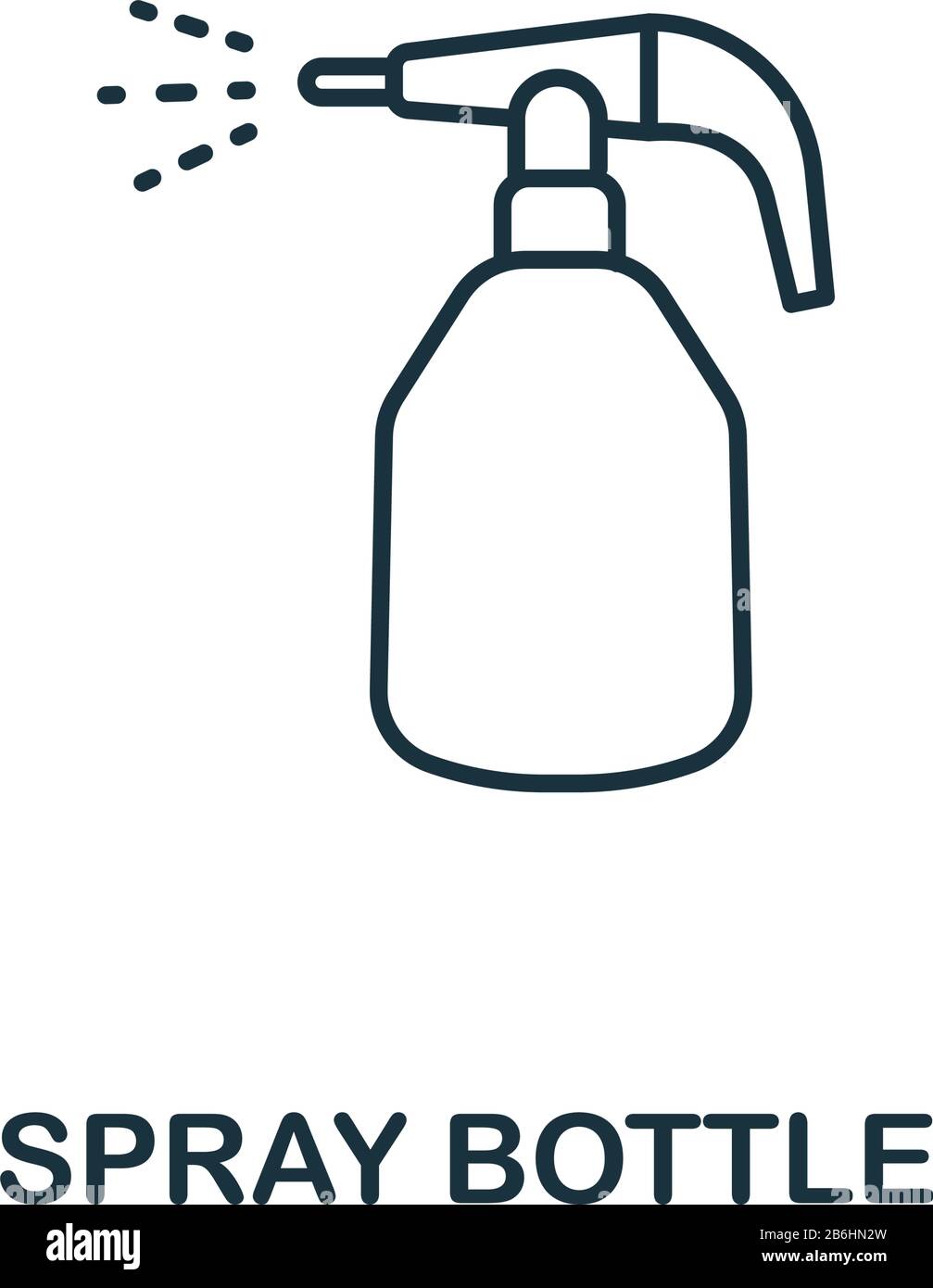 Spray Bottle icon from garden collection. Simple line Spray Bottle icon ...