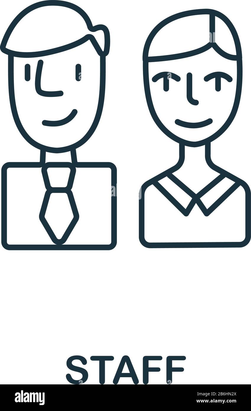 Staff Icon From Headhunting Collection Simple Line Staff Icon For Templates Web Design And