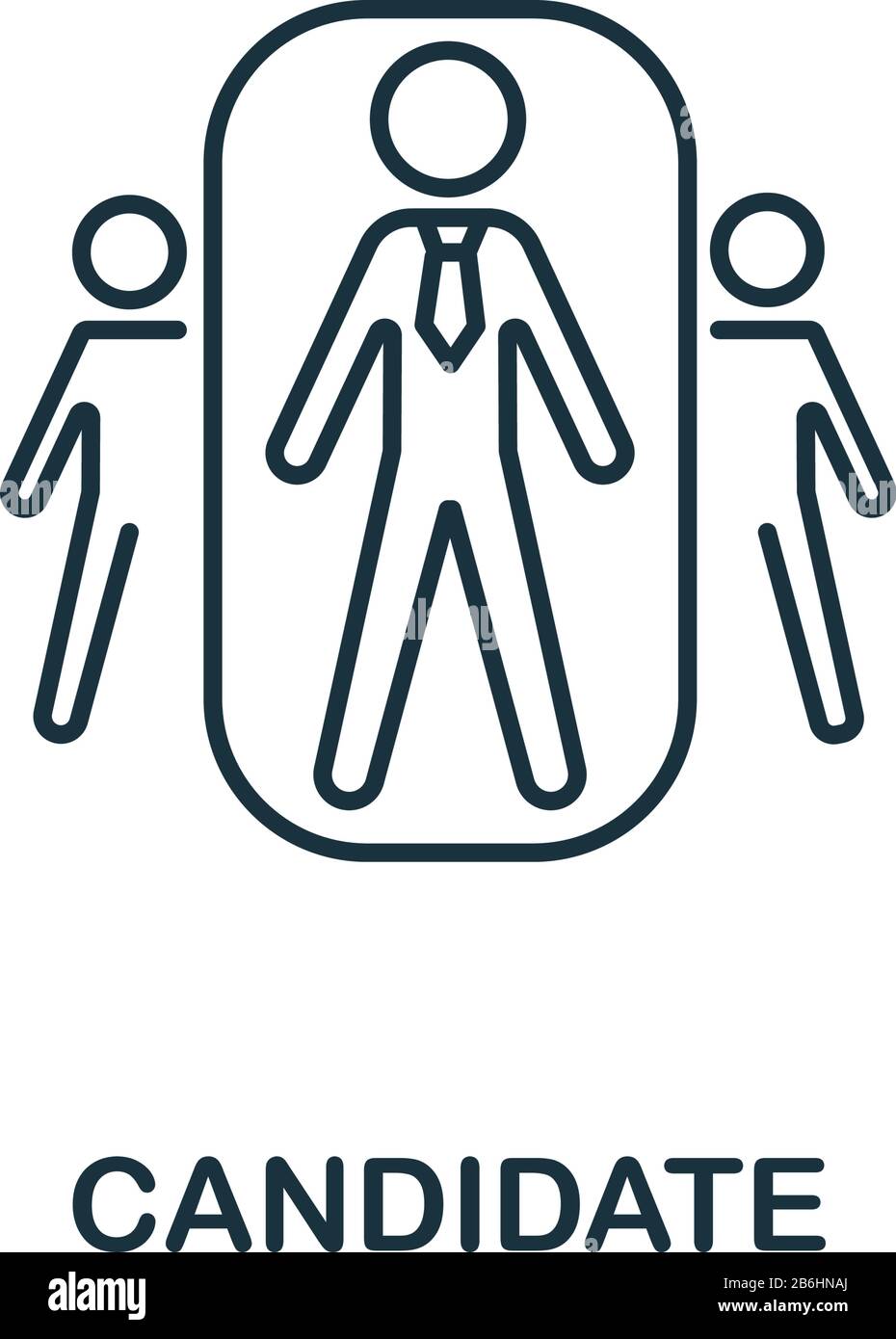 Candidate Icon From Headhunting Collection Simple Line Candidate Icon For Templates Web Design