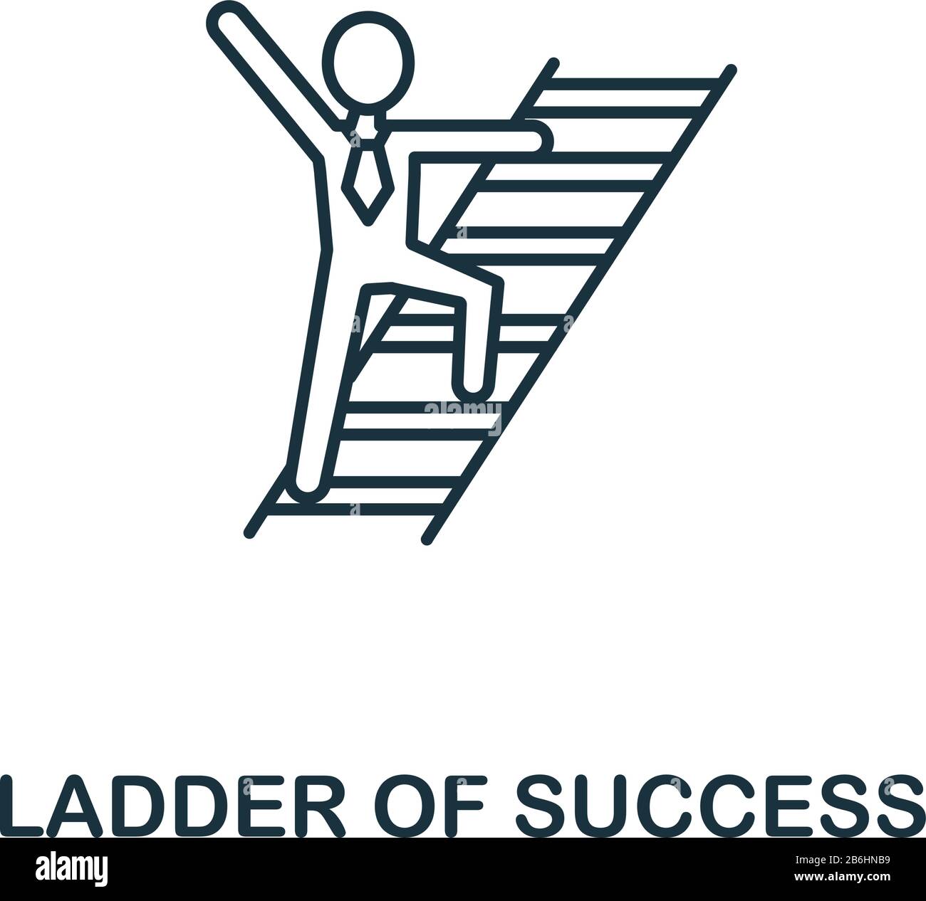 Ladder Of Success icon from headhunting collection. Simple line Ladder ...