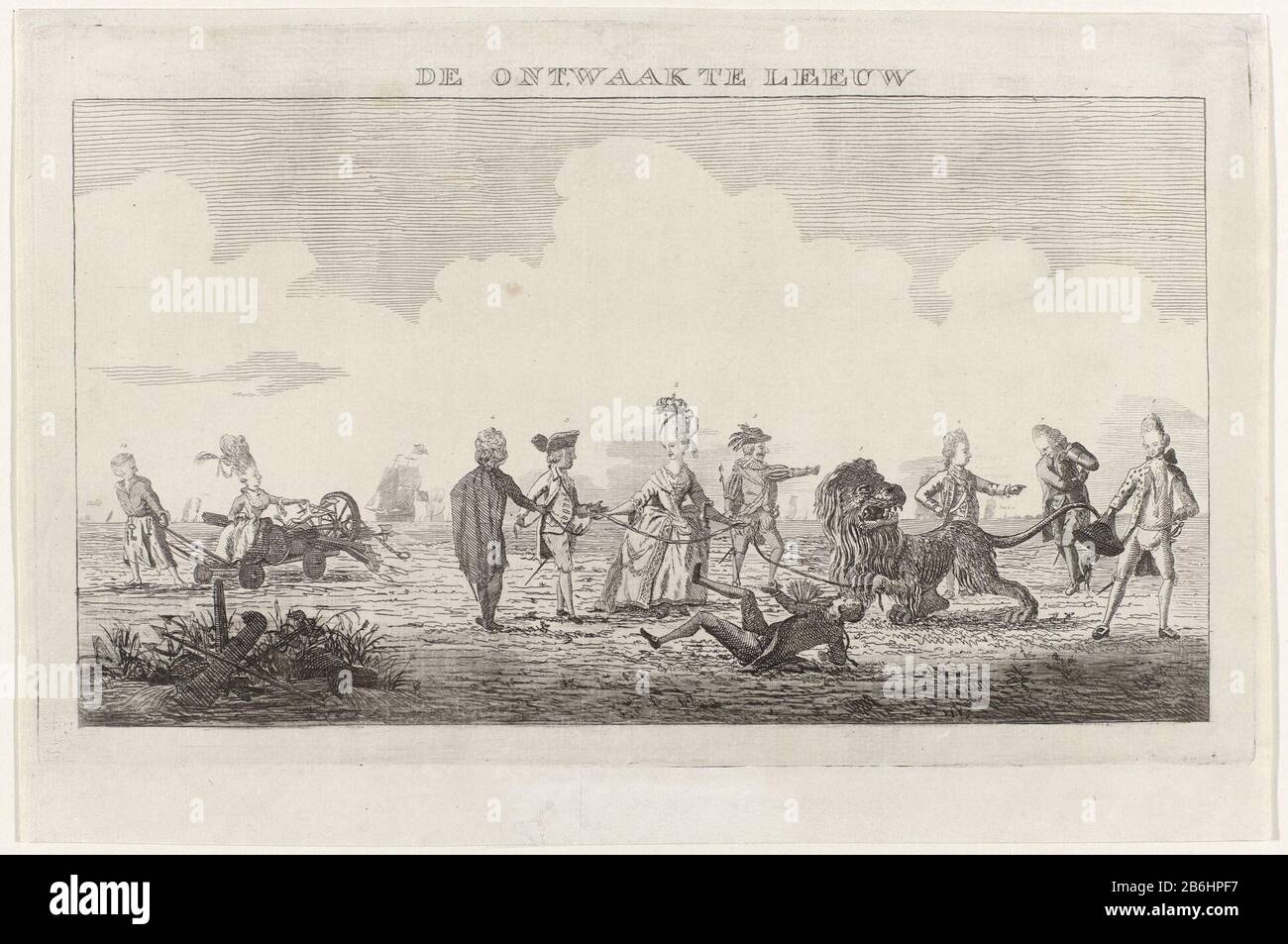The Dutch Lion awakens, 1780 De Leeuw awakened (title object) The Dutch ...