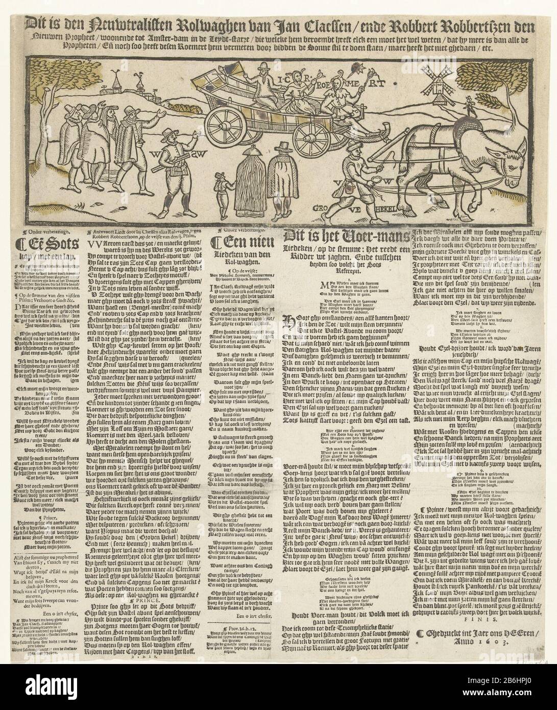 the neutralists Trolley, 1603. Cartoon by Jan Claesz Rolwaghen ...