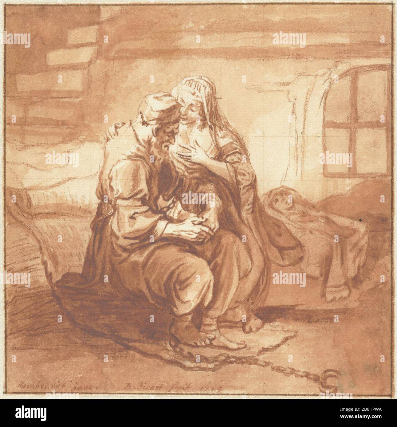 Roman children love Draft prent. Manufacturer : artist: Bernard ...