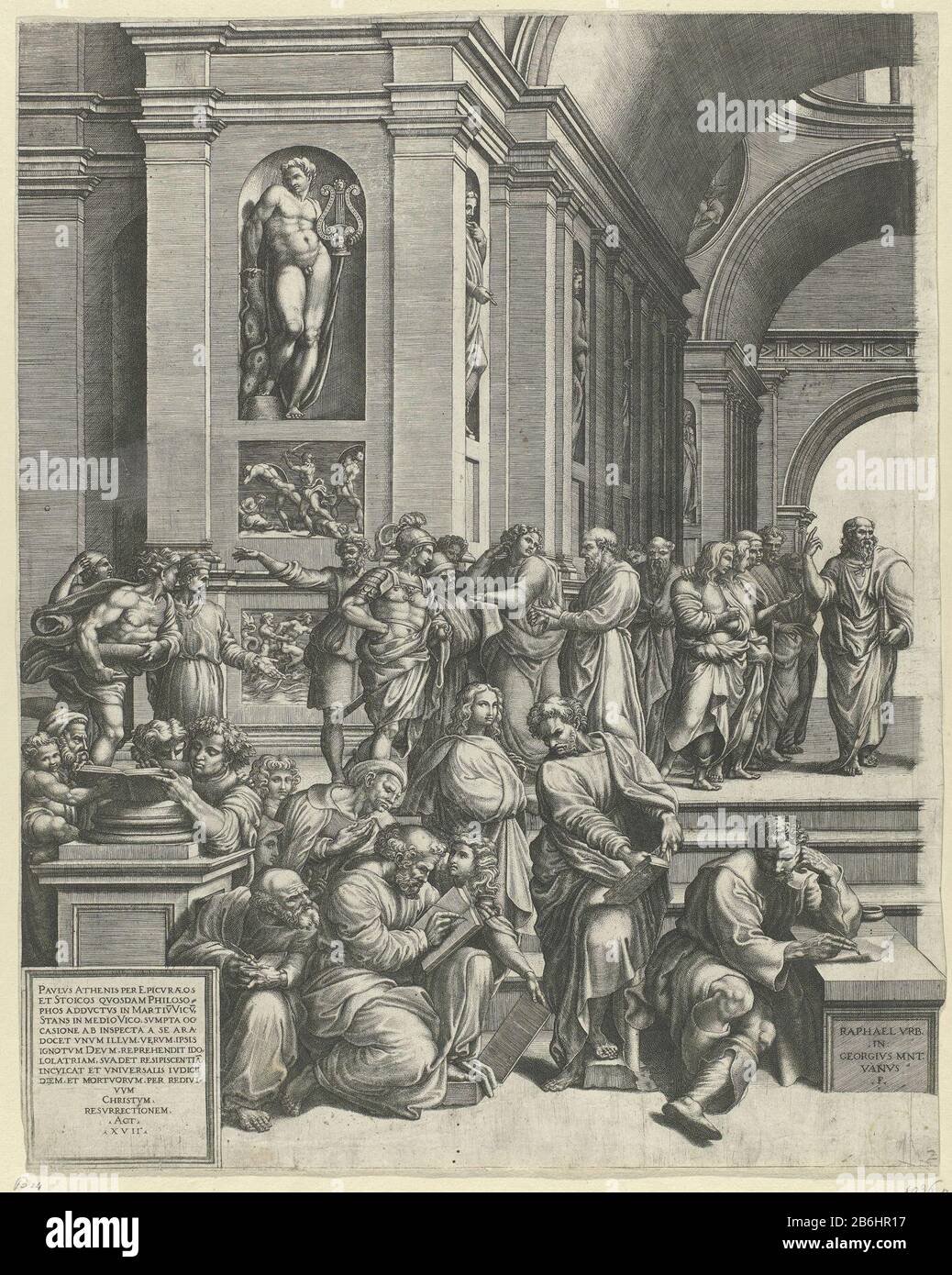 The School of Athens (left panel) the fresco the School of Athens "by ...