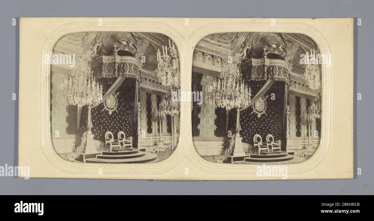 The Throne Hall of the Palais des Tuileries in Paris Palais des ...