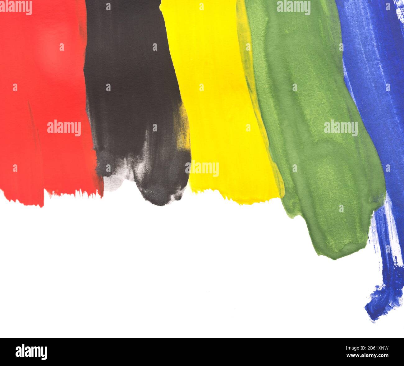 Paint color lines isolated on white background Stock Photo - Alamy
