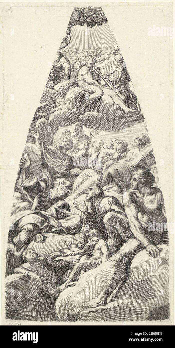St. Peter with other holy angels and Assumption of Mary (series title ...