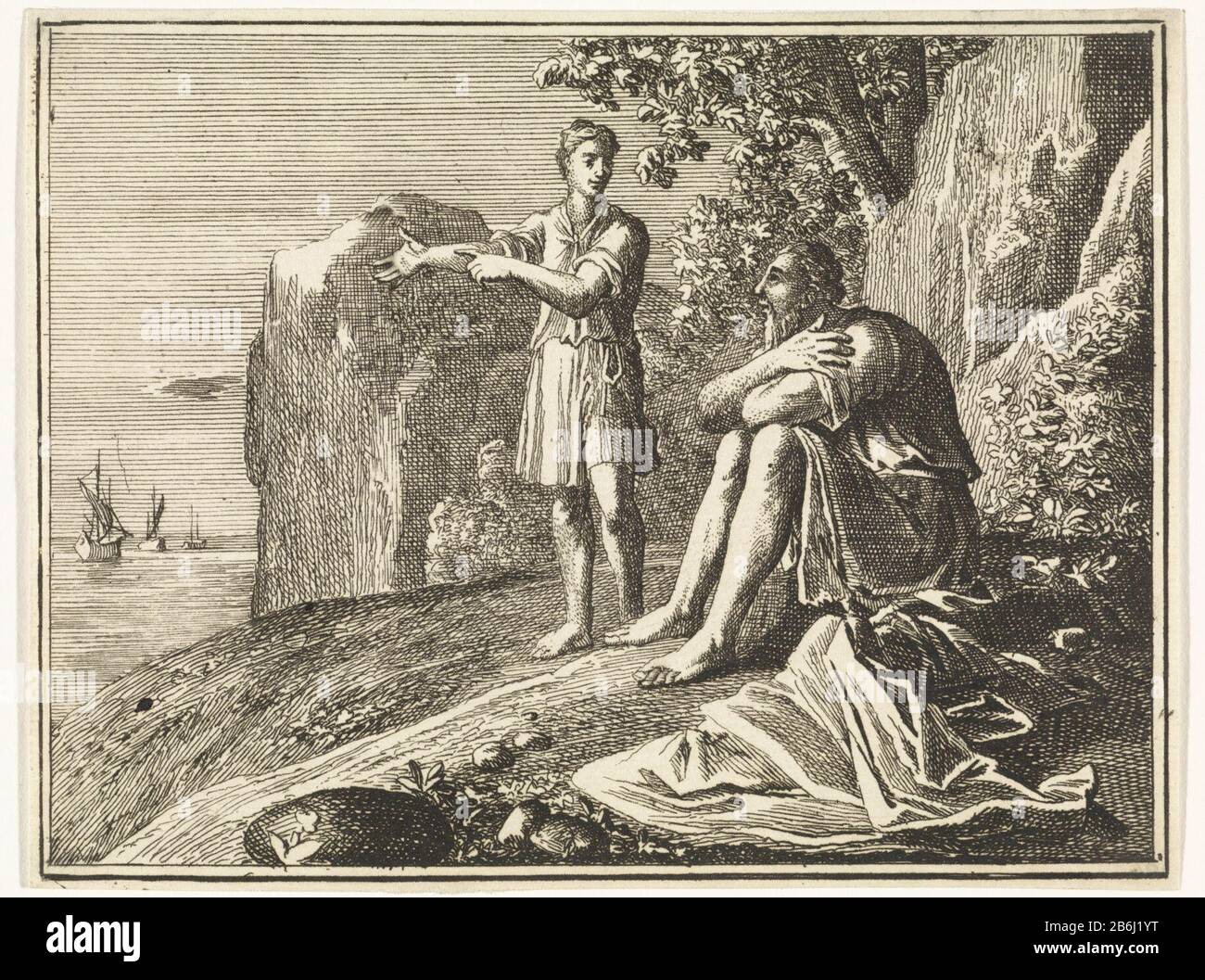 Elijah's servant sees little rain cloud The servant Elijah sees a small ...