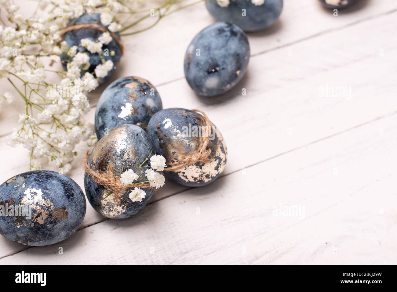 Frame background with robin blue eggs eggs with copy space for text ...