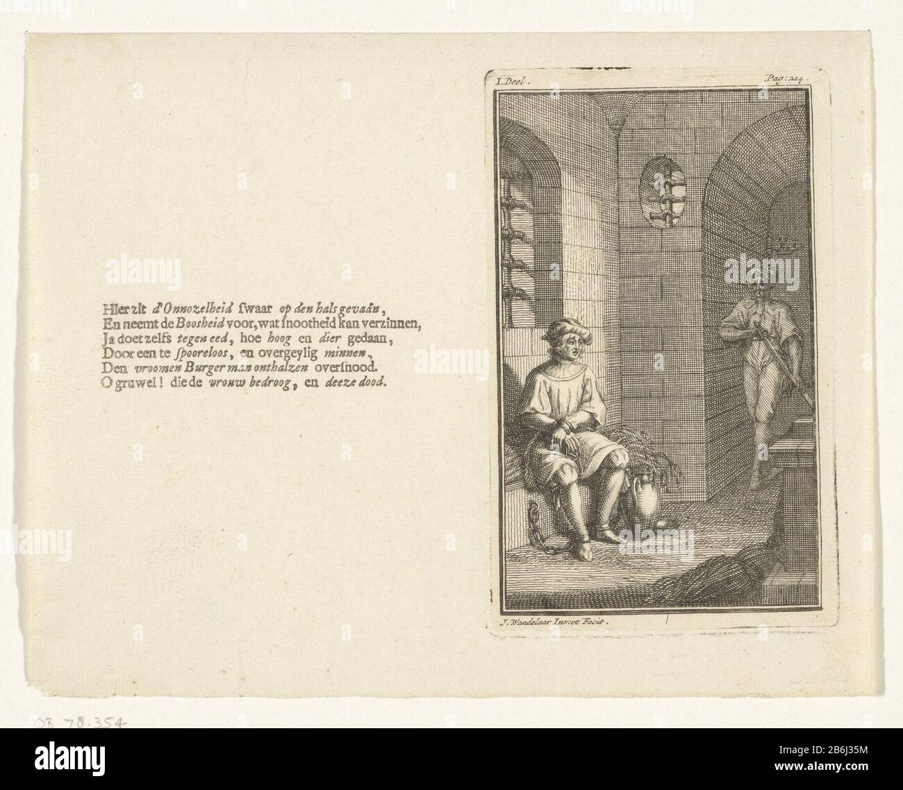 The man Lucretia in prison Scene from a play to the story of the law of ...