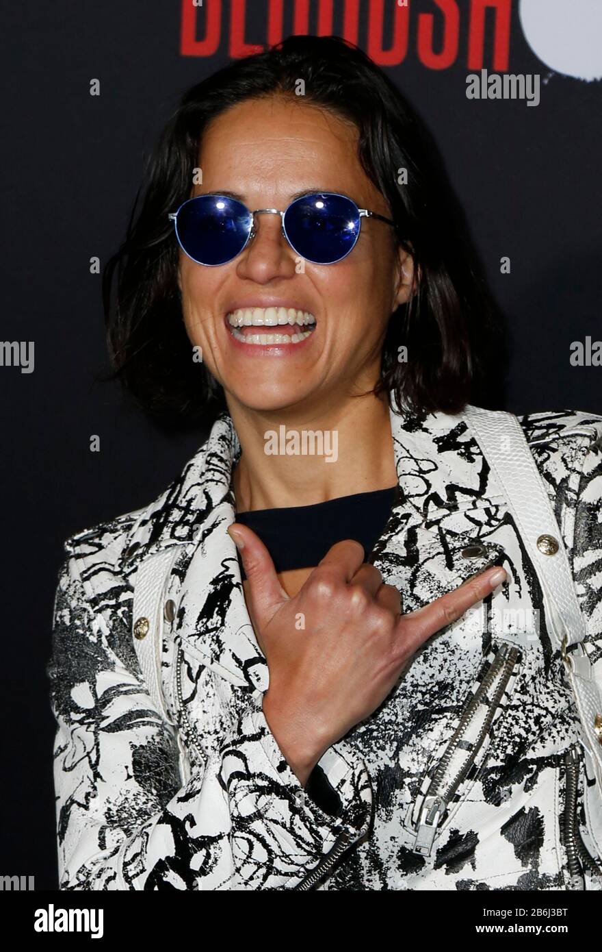 Westwood, USA. 10th Mar, 2020. Michelle Rodriguez walking the red ...