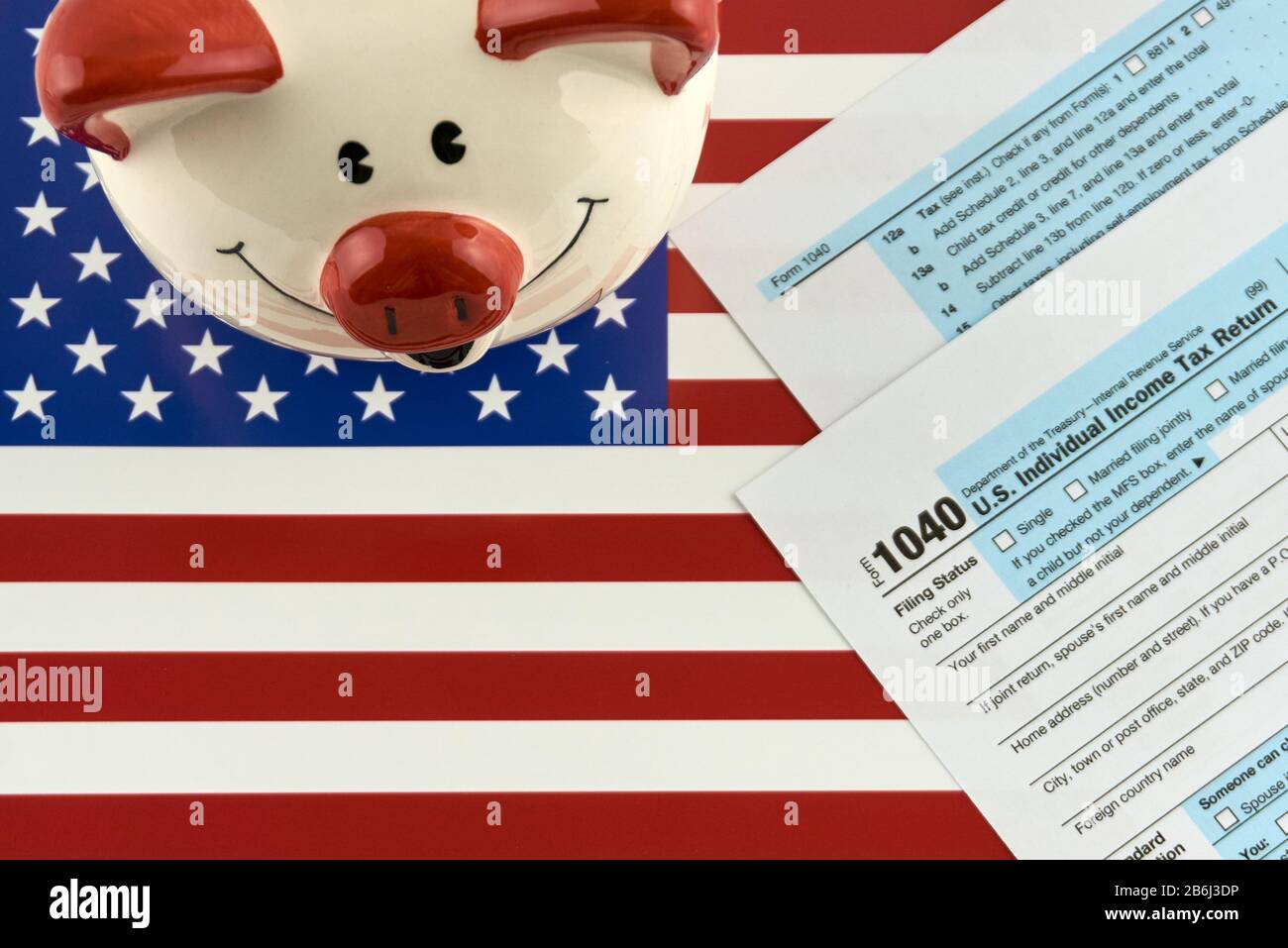 The 1040 Individual Tax Form Stock Photo - Alamy