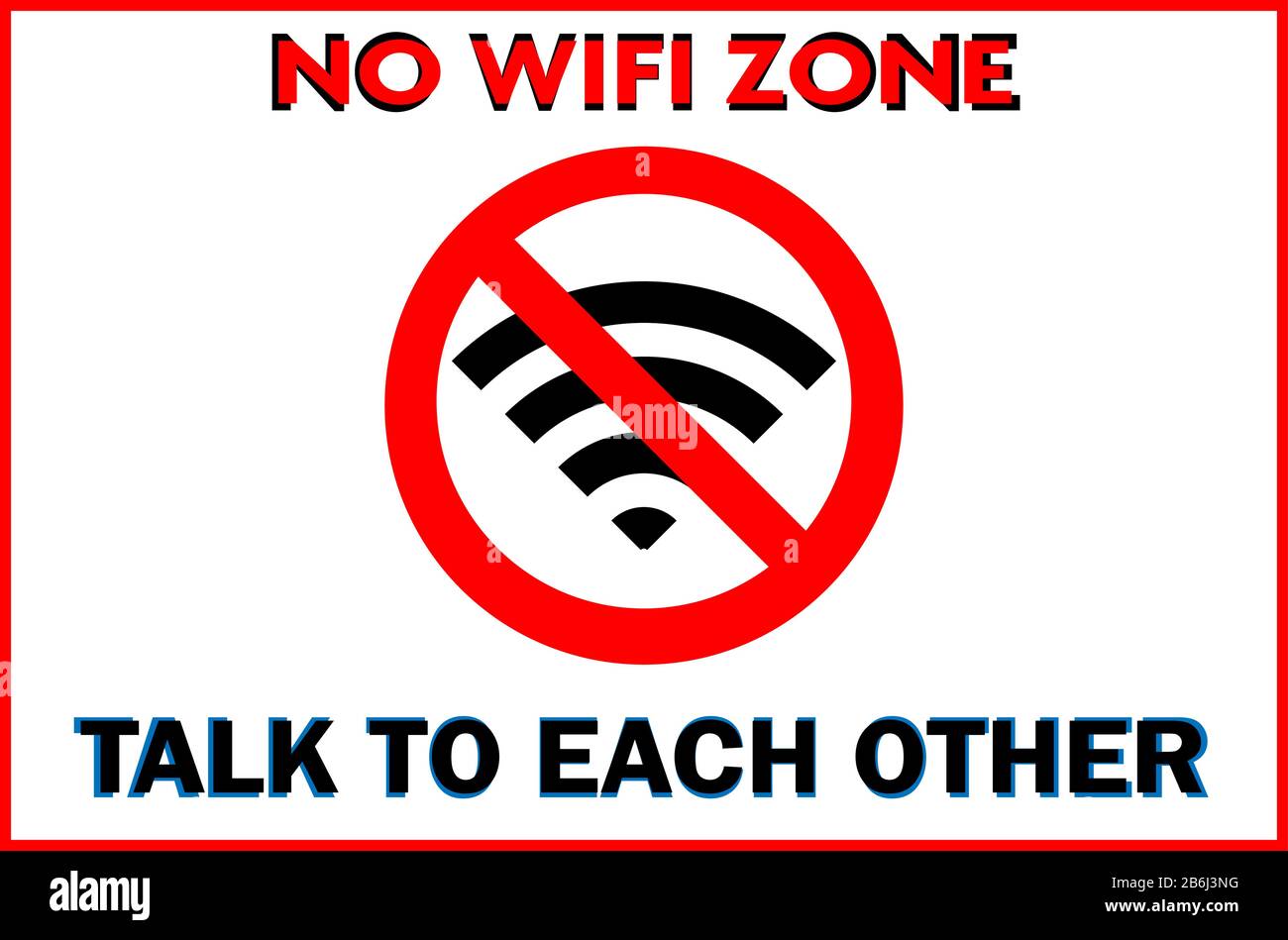 Warning no wifi talk to each other hi-res stock photography and images ... Warning no wifi talk to each other hi-res stock photography and images ...