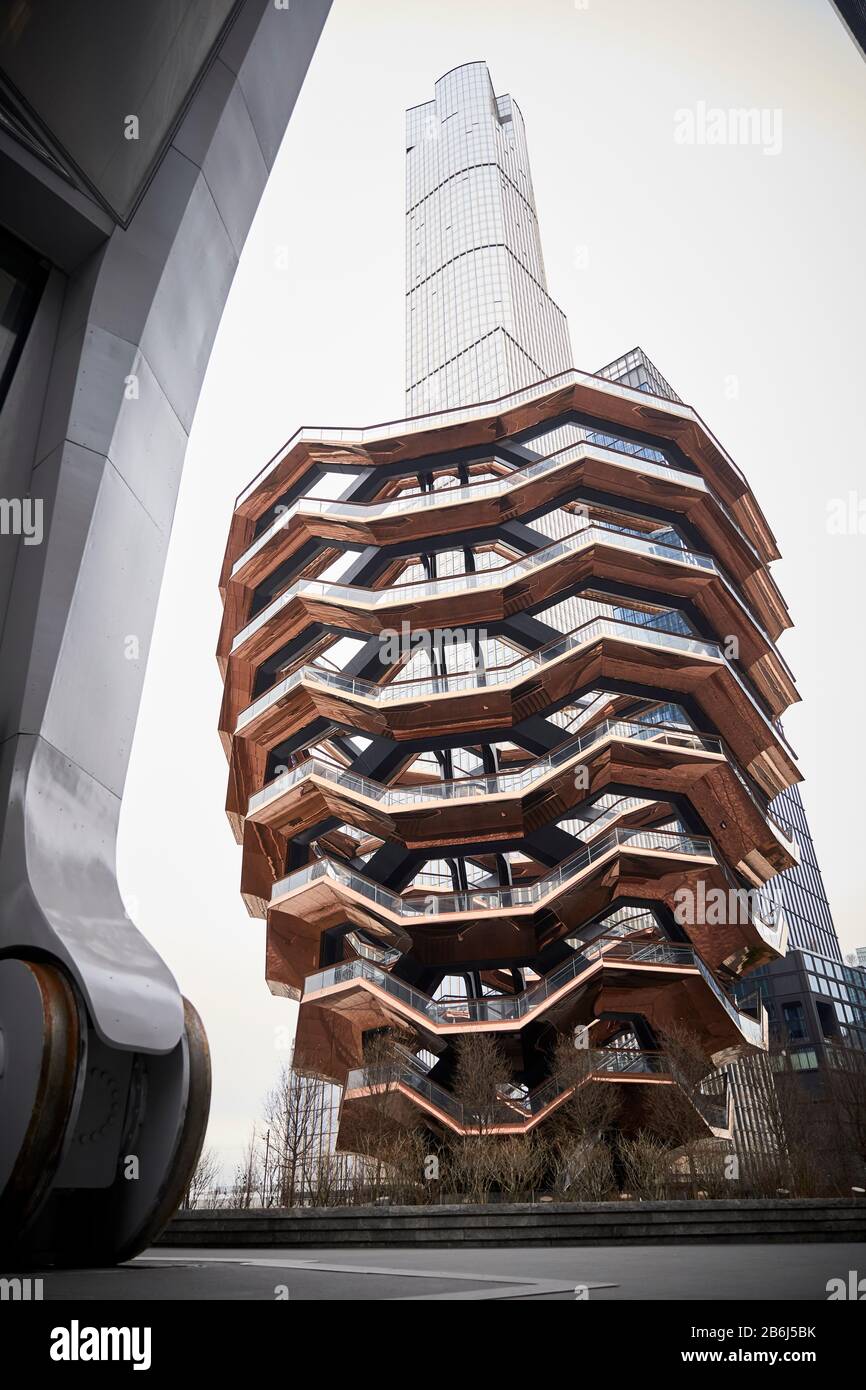 New York city Manhattan High Line Hudson Yards Vessel structure and ... New York city Manhattan High Line Hudson Yards Vessel structure and ...
